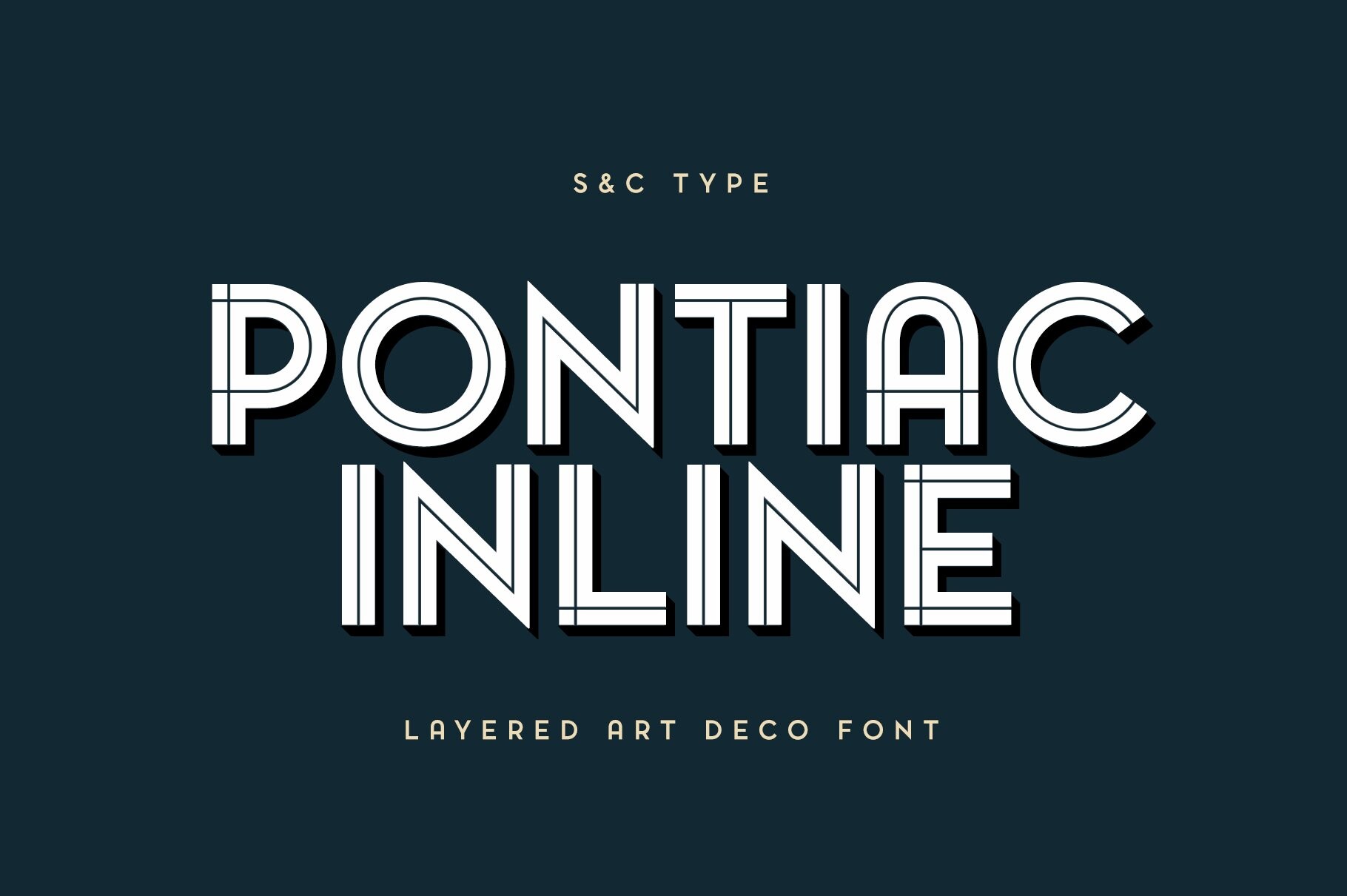 ArtStation - Pontiac Inline Font Collection