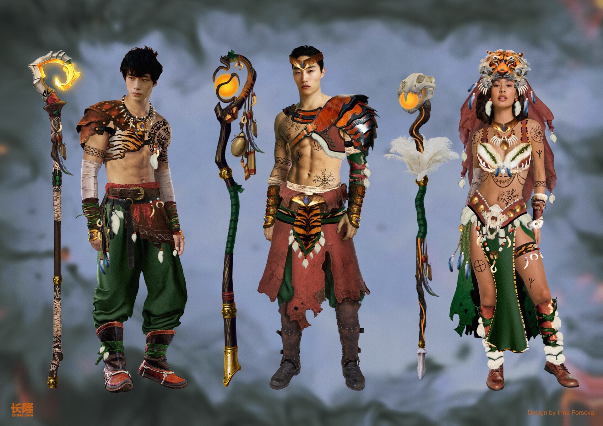 ArtStation - Royal Tribe Family costume design set