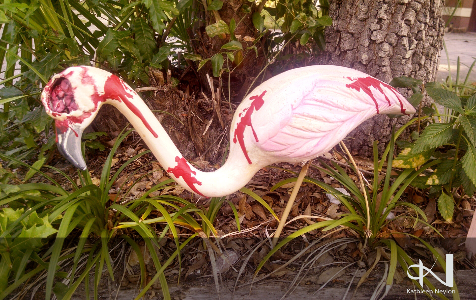 flamingo zombie guy