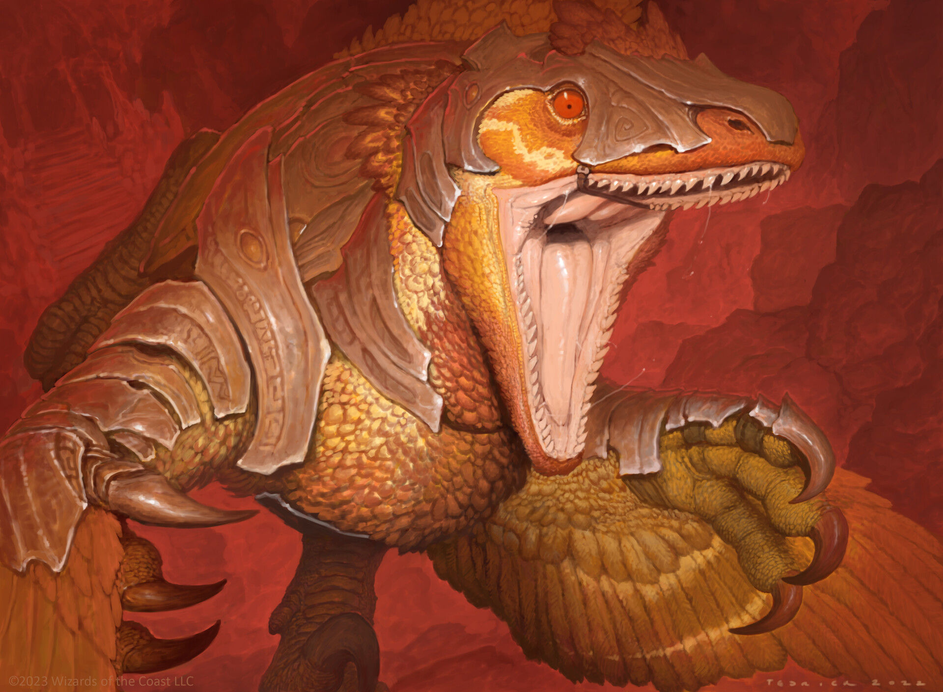 John Tedrick - The Lost Caverns of Ixalan-- Scytheclaw Raptor