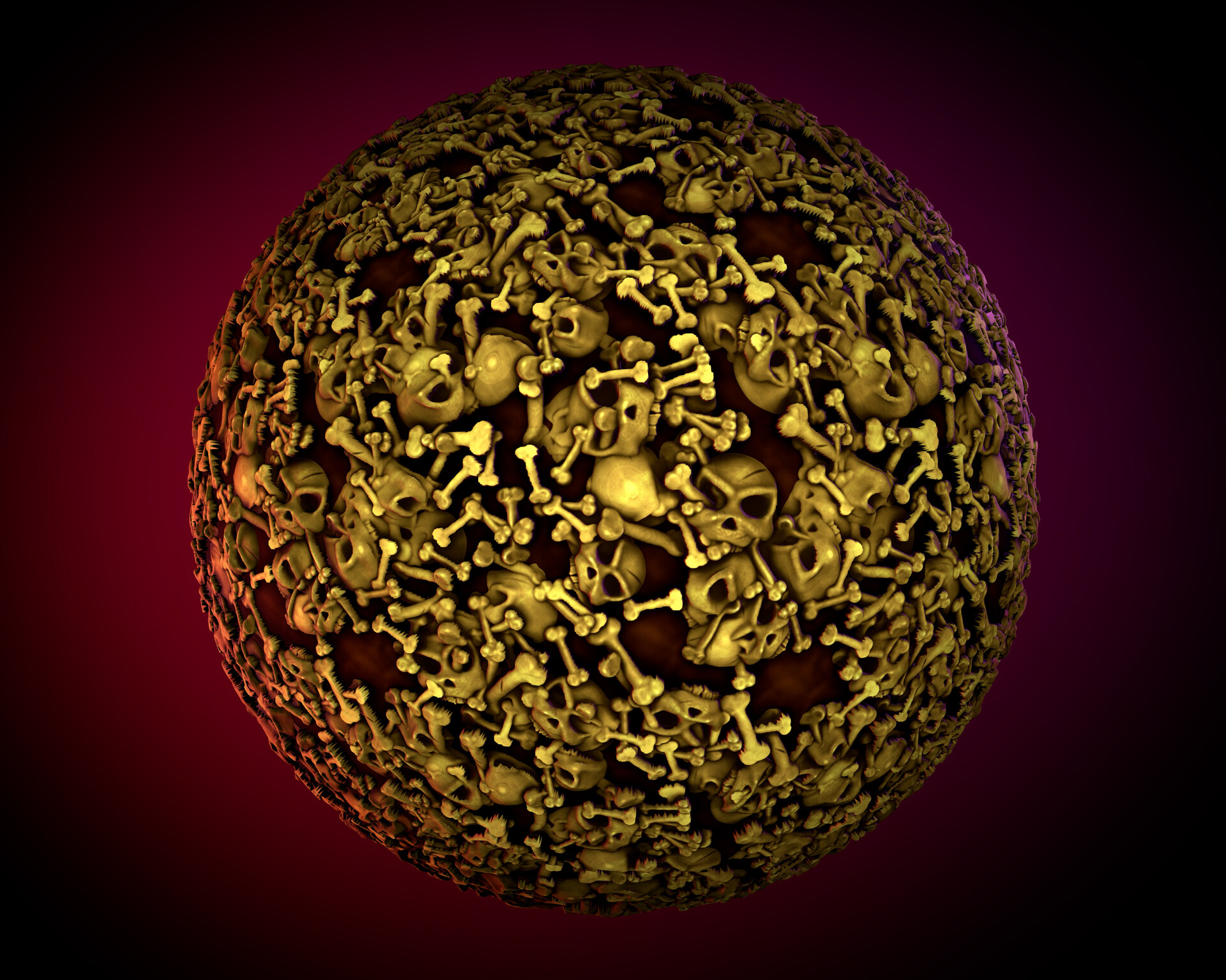 ArtStation - Skulls and Bones Tileable Material