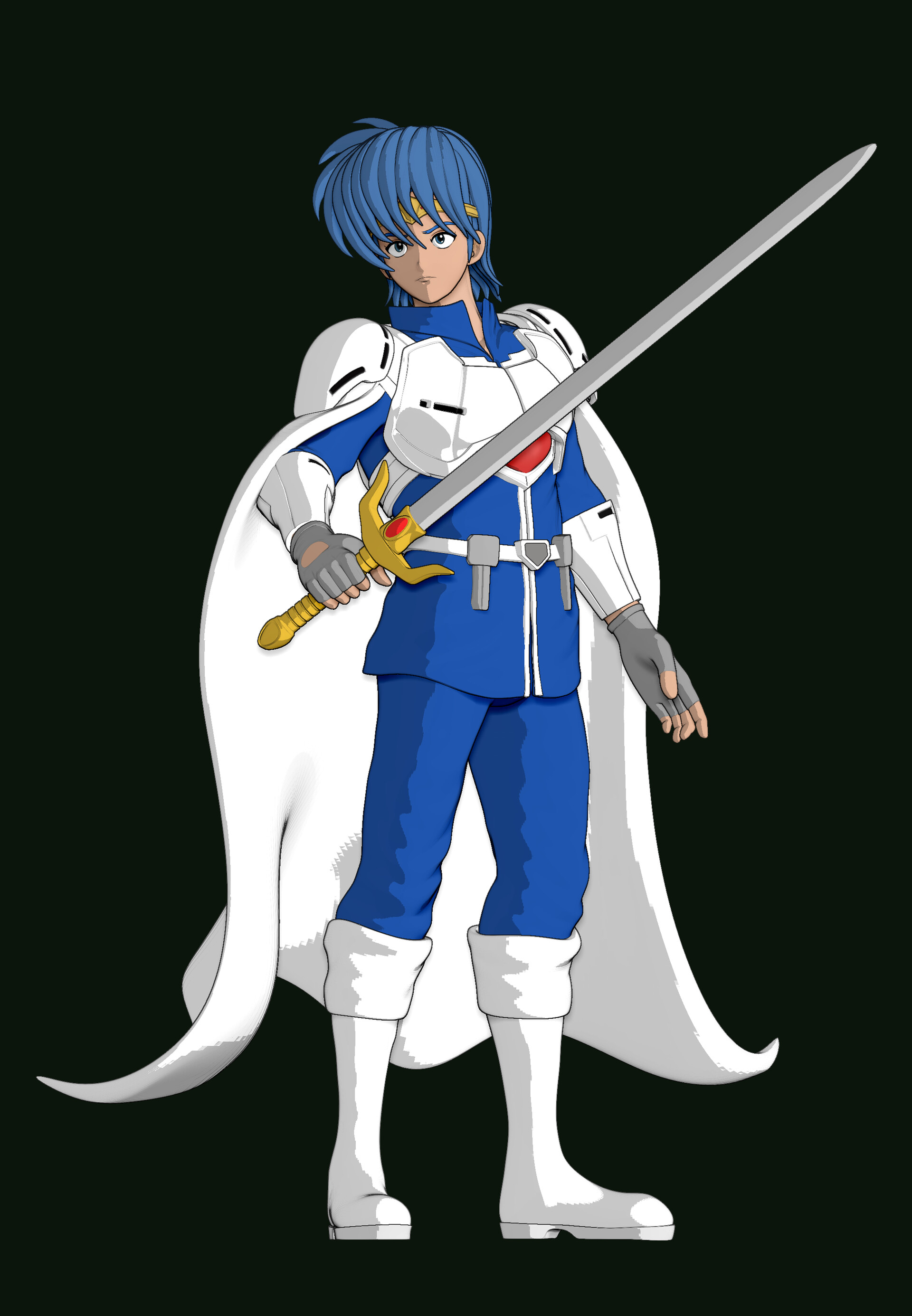 ArtStation - Rolf Eusis from Phantasy Star II 2 - 3D Sculpted Figure