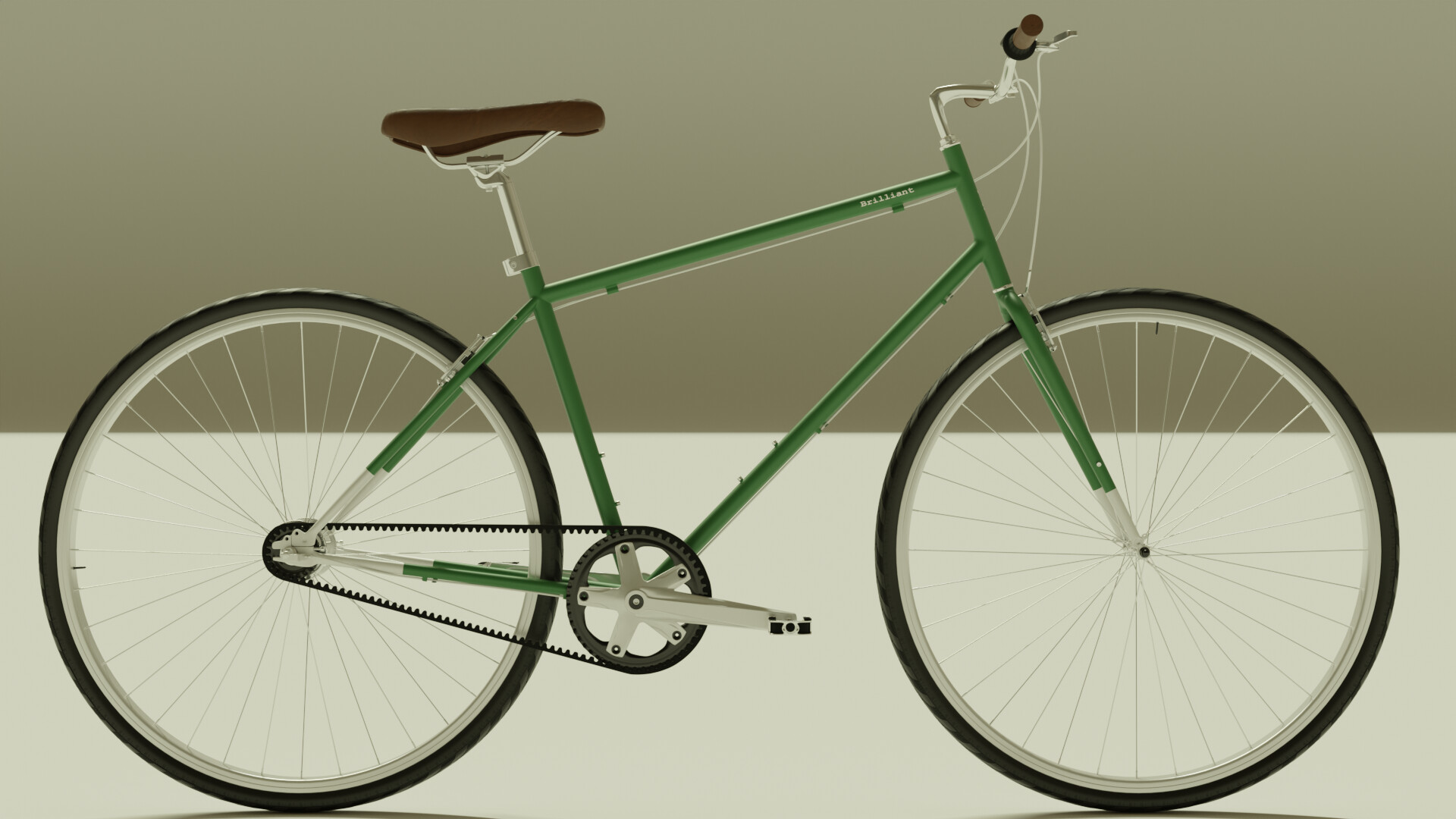 ArtStation - Brilliant Cooper Bicycle with Carbon Belt Drive 3D model