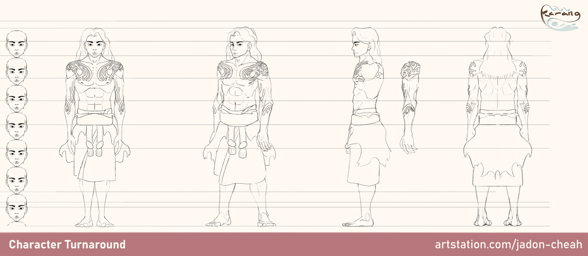 Jadon Cheah - KARANG - Warrior concept