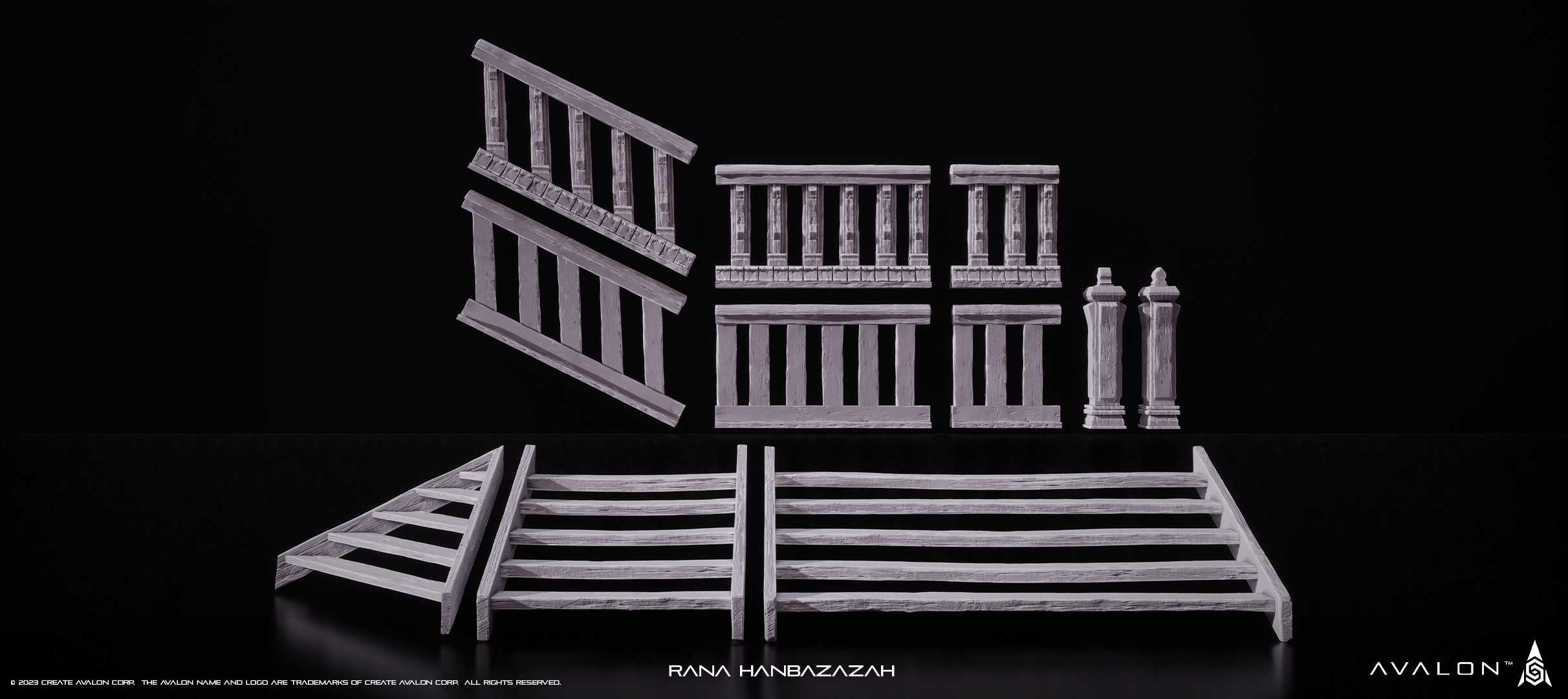 Rana Hanbazazah - AVALON - High Fantasy Modular Kit & Architecture Props