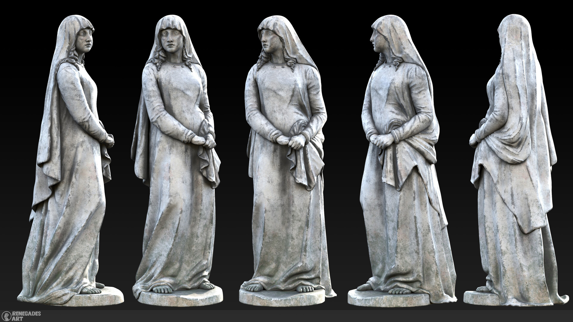 Renegades Art - Statues of Hauregard Tomb