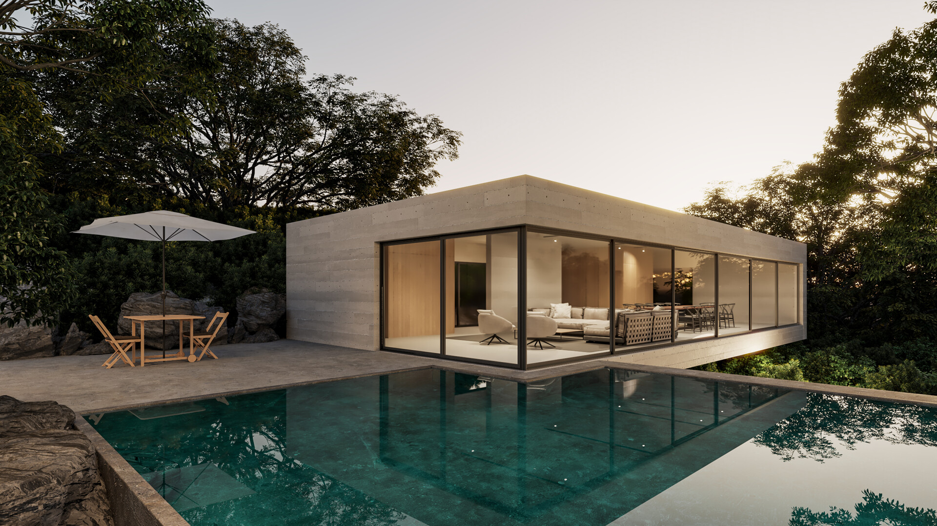 ArtStation - MINIMALIST RESIDENCE