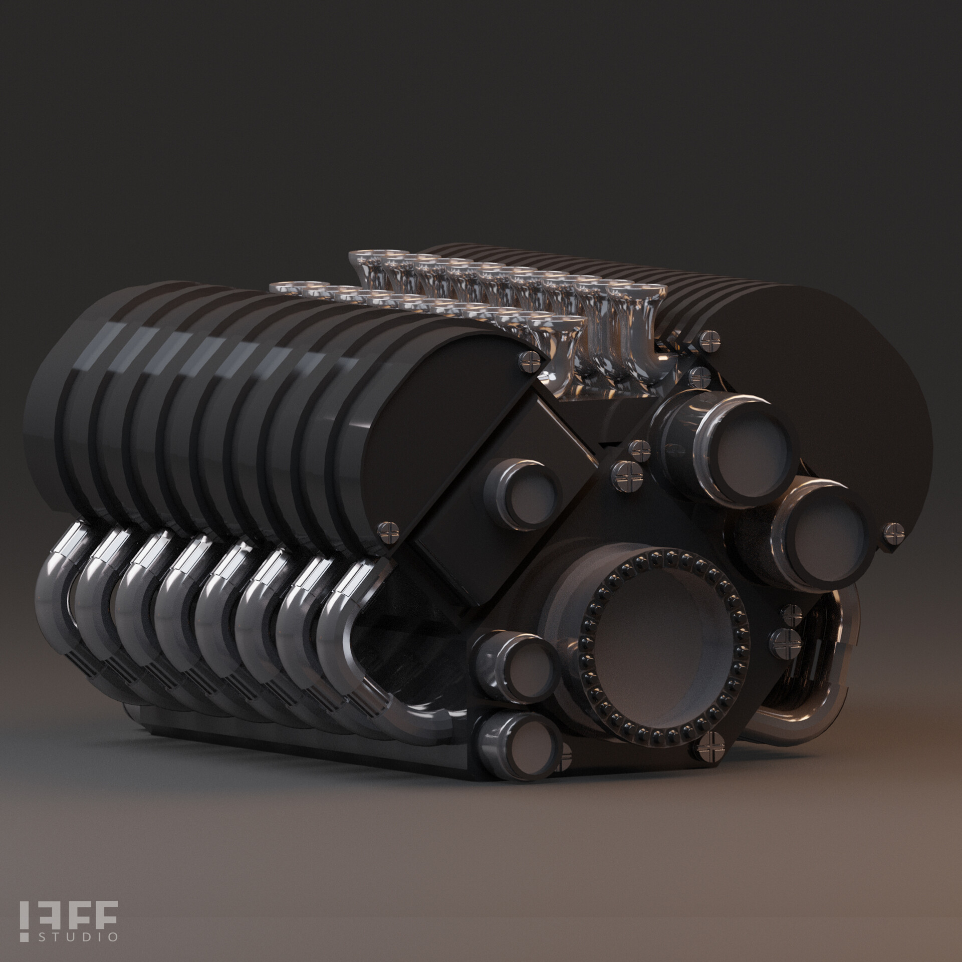 ArtStation - 11 JEFF STUDIO ENGINE 3D MODELS