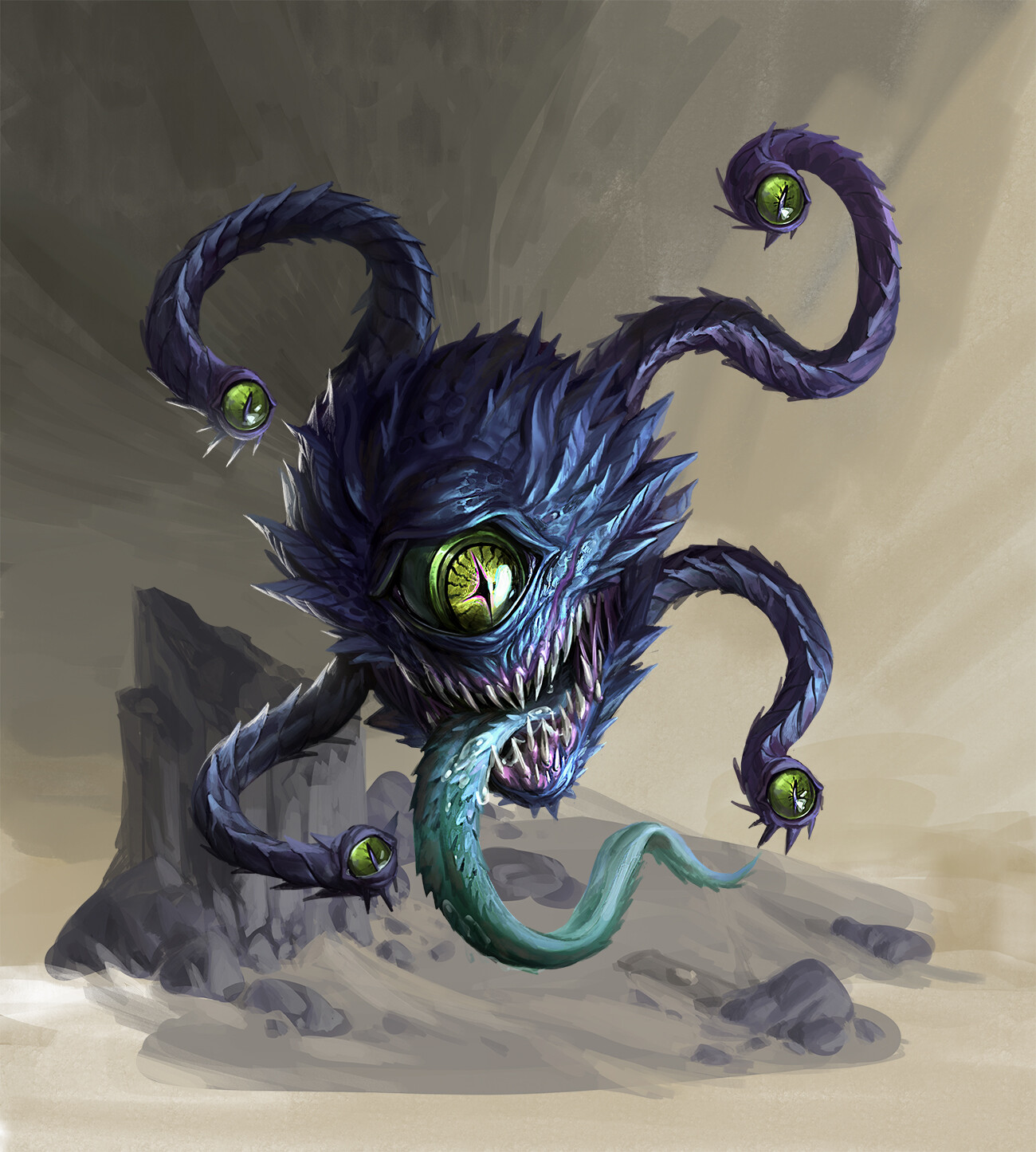 ArtStation - Spectator | lesser type of beholder