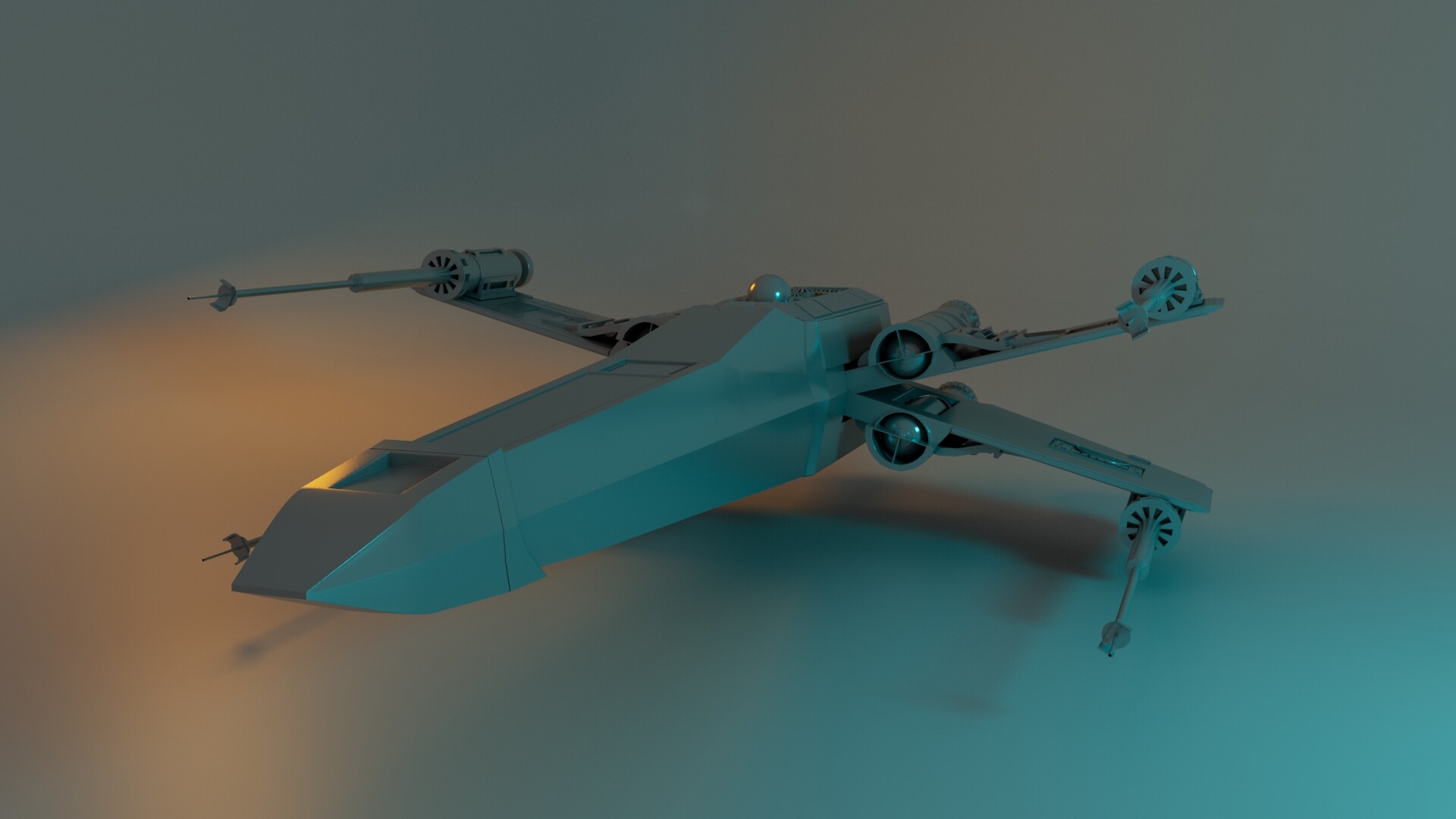 ArtStation - Model 3D X-Wing