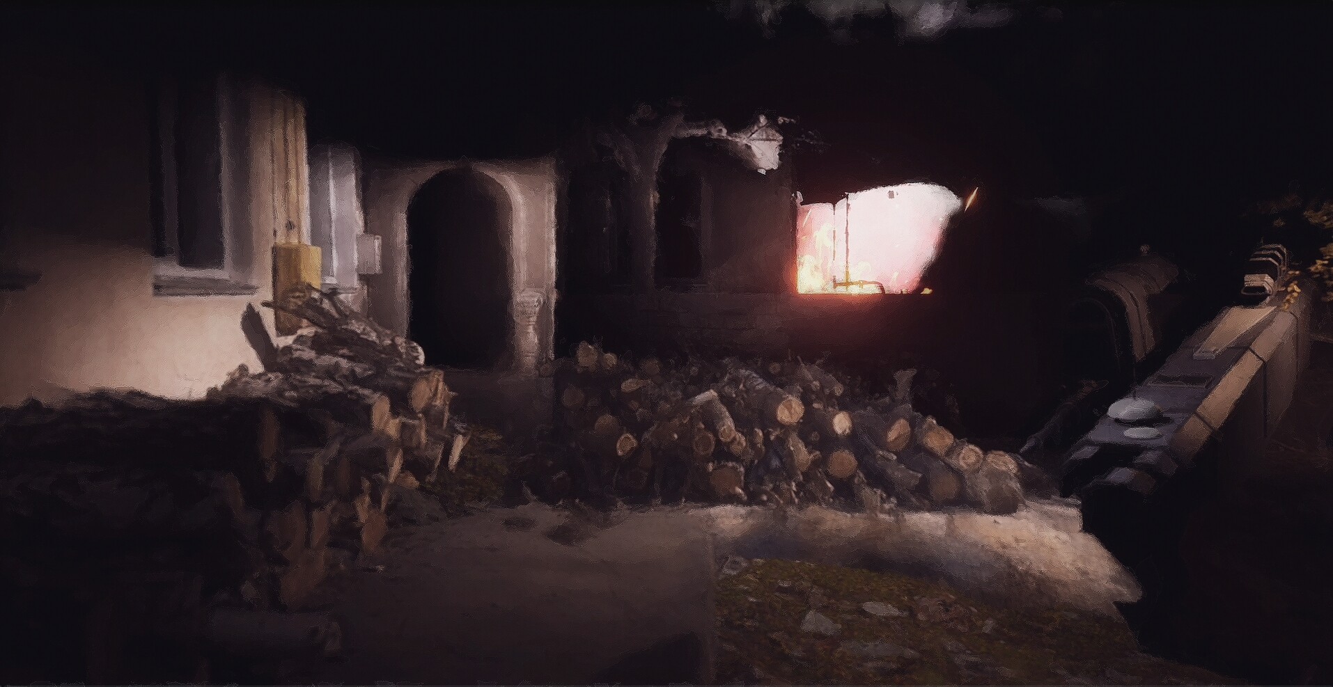 ArtStation - ACCIDENT IN THE VILLAGE