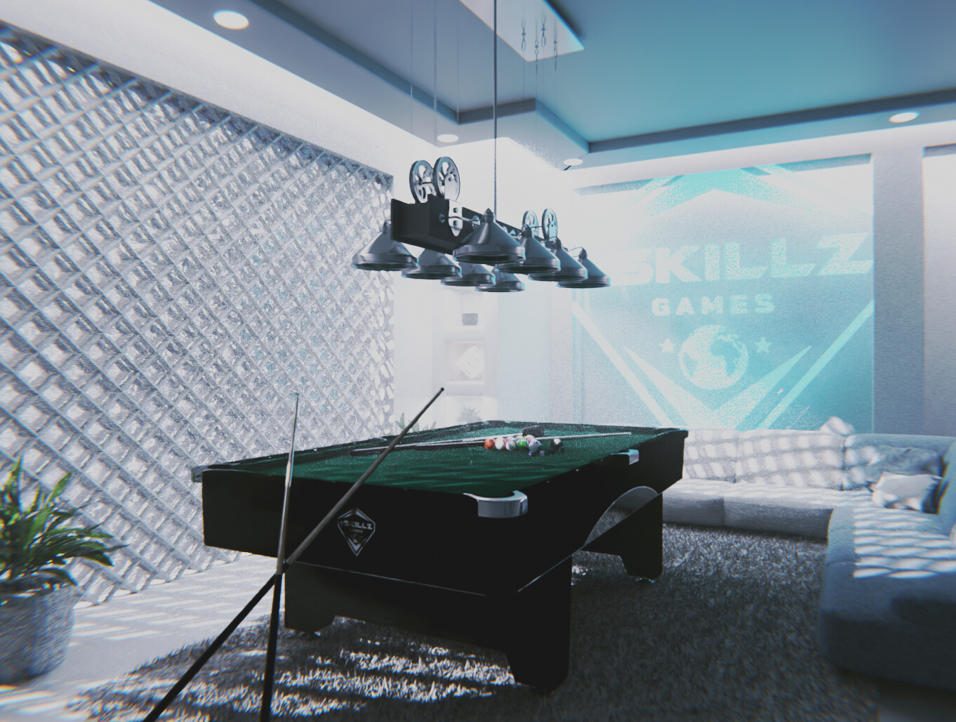 ArtStation - Room Design for Pool game