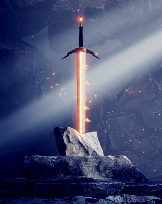 ArtStation - Excalibur - Animation, Geometry Node, Node Based Material ...