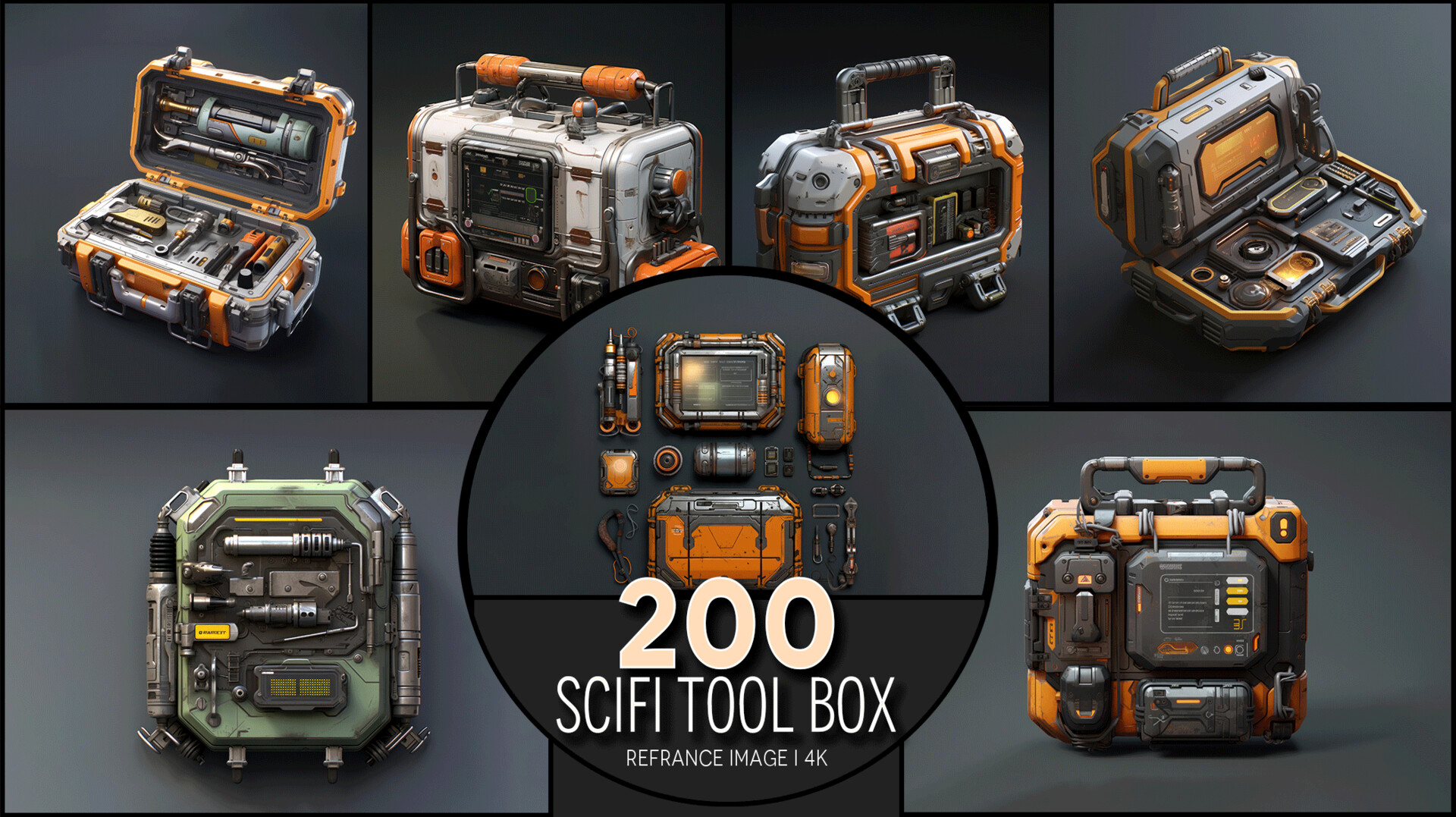 Pixel Ref - SciFi Tool Box 4K Reference/Concept Images