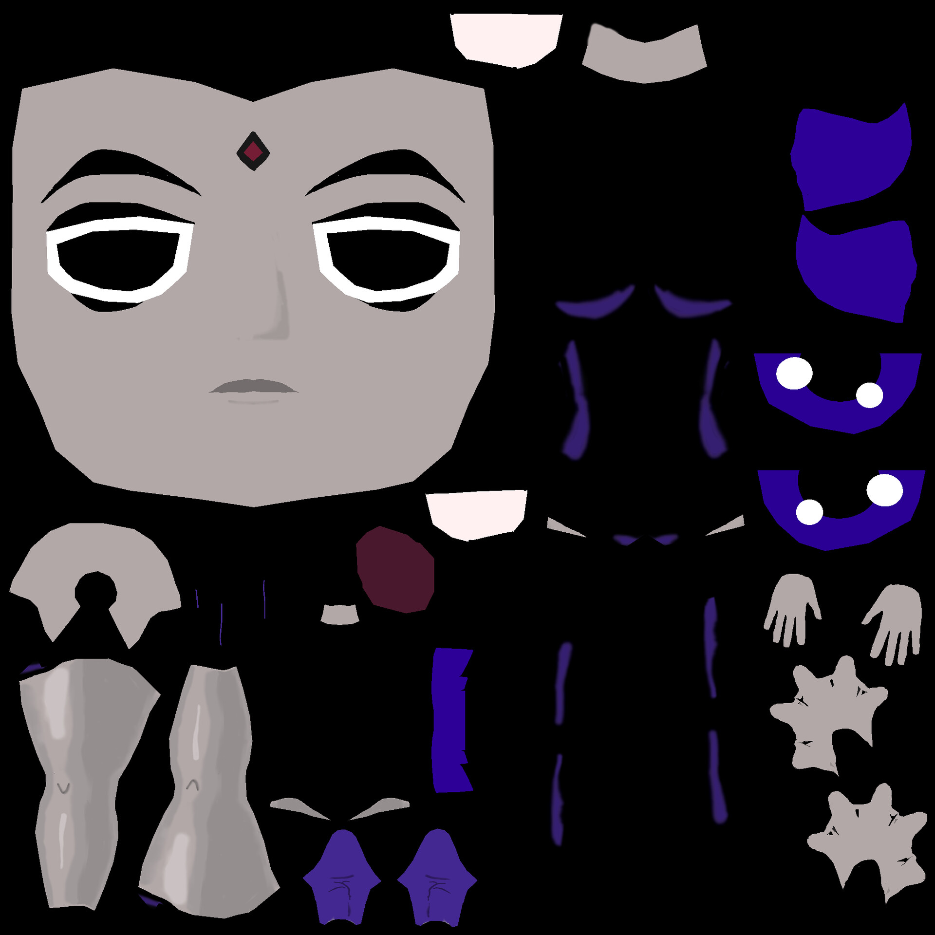 Fang - Low poly Teen Titans - Raven