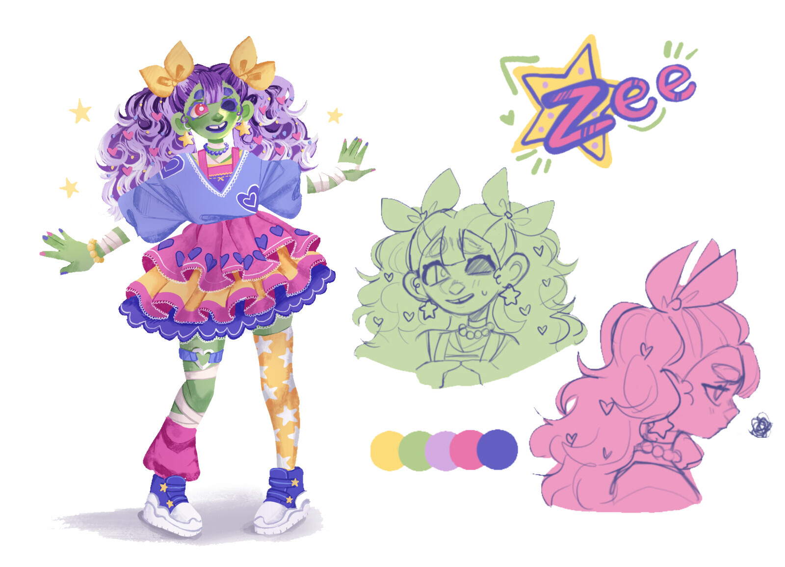 ArtStation - Zee- concept sheet