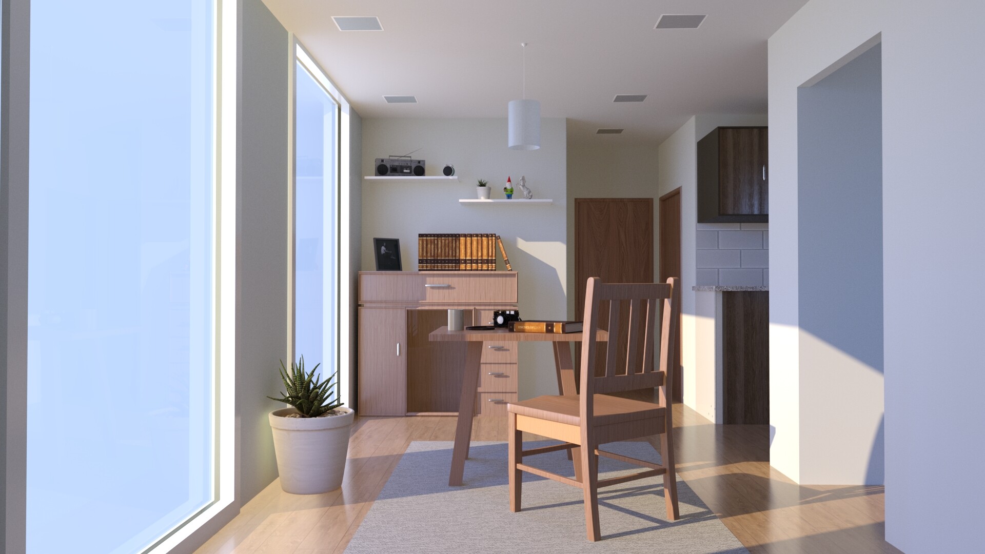 ArtStation - interior day and night model