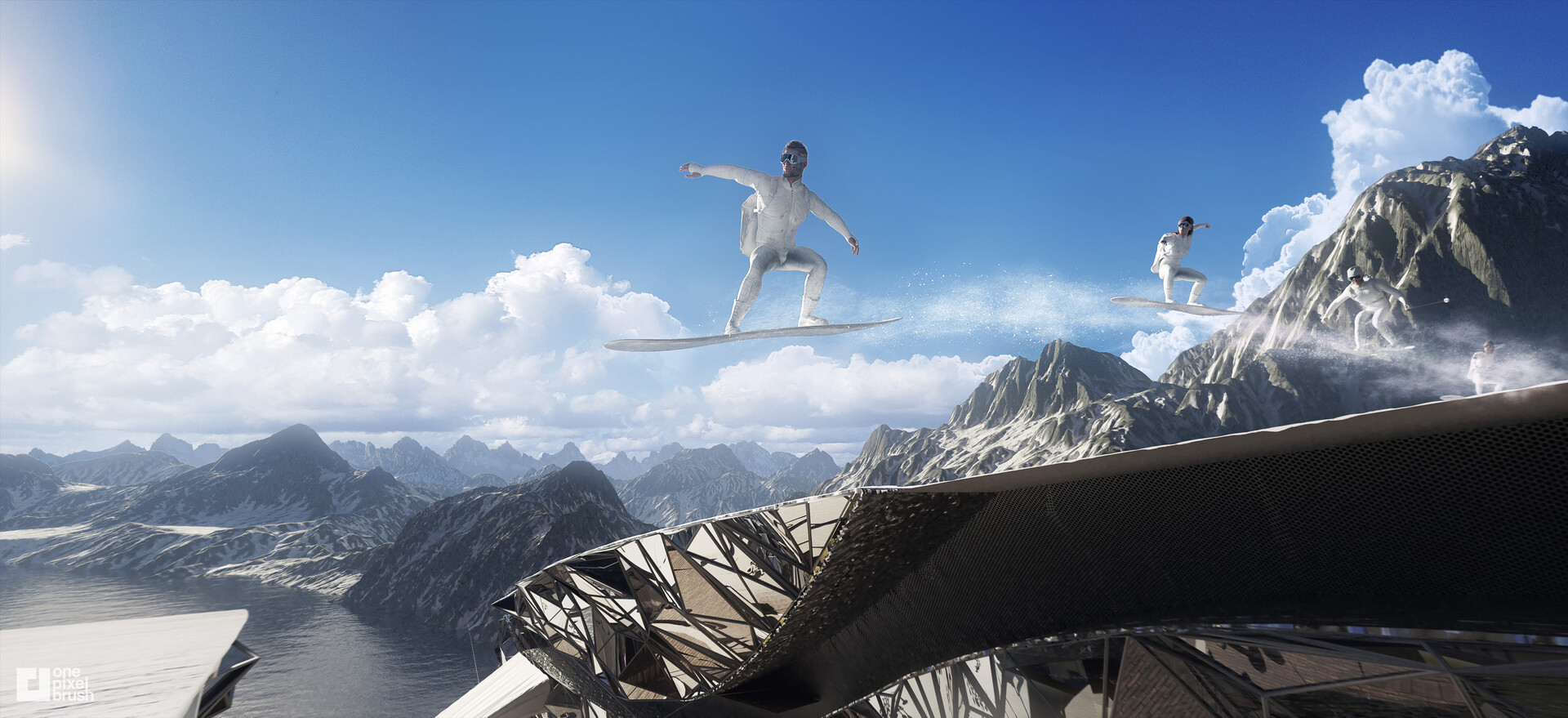 One Pixel Brush - NEOM - TROJENA: The Mountains of NEOM