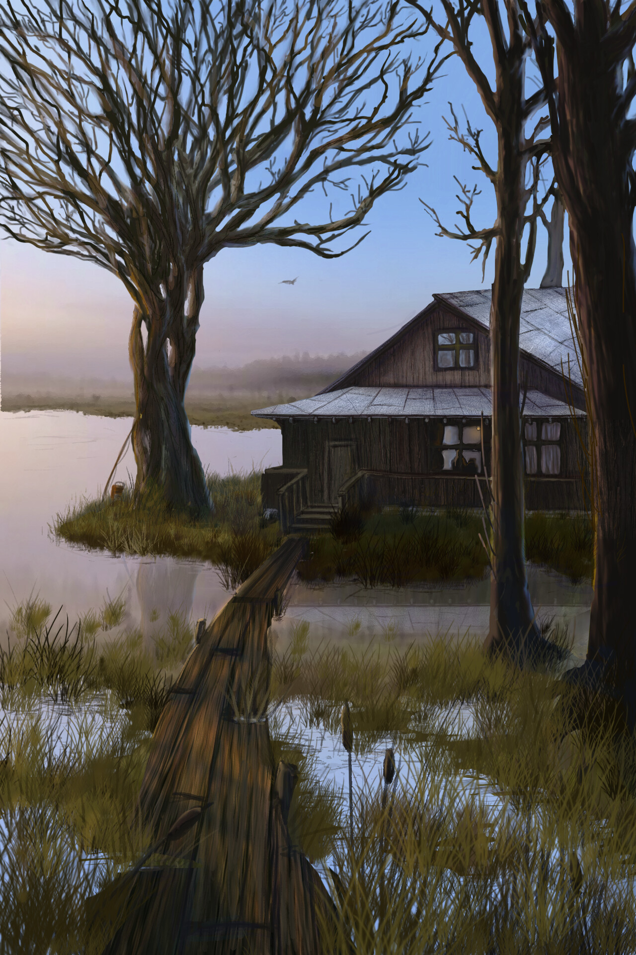 ArtStation - Swamp house
