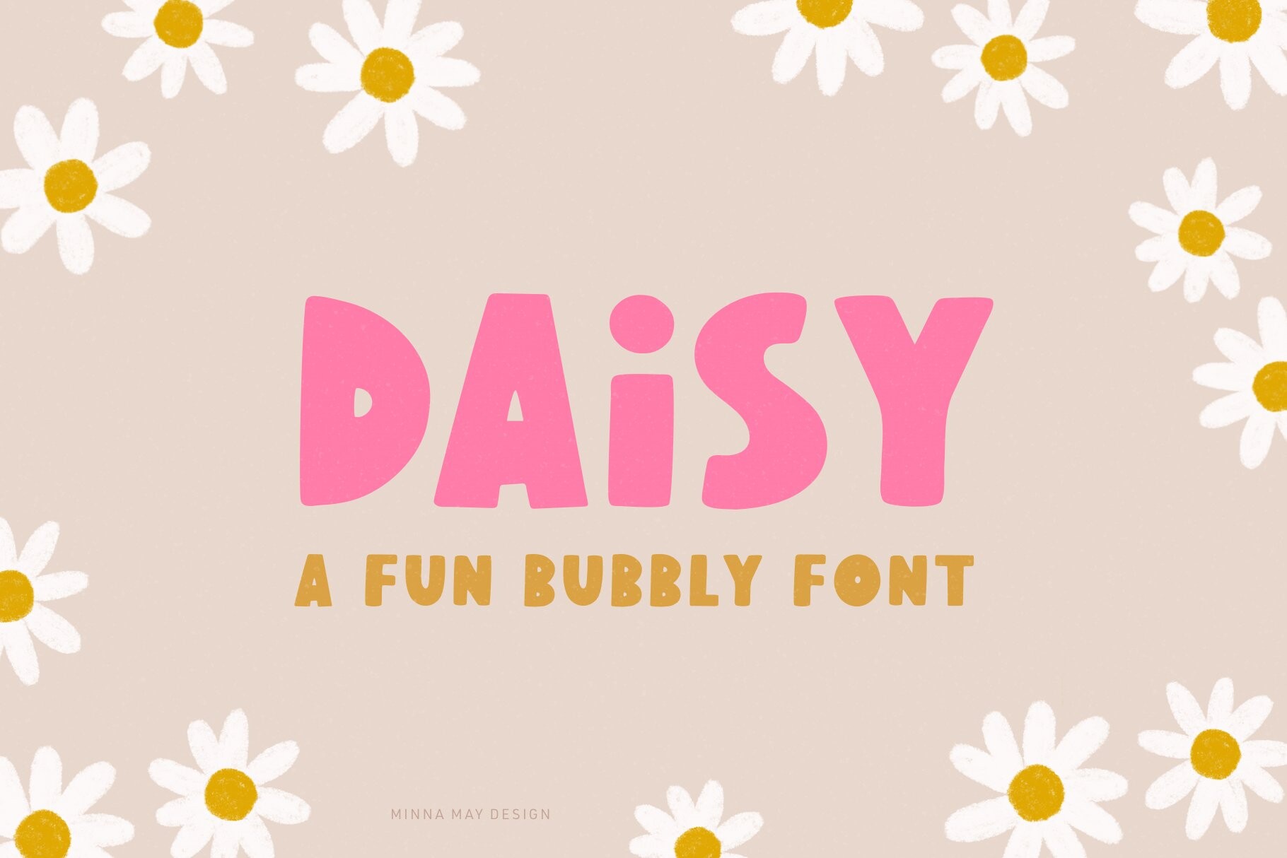 ArtStation - Daisy Fun Bubbly Display Font