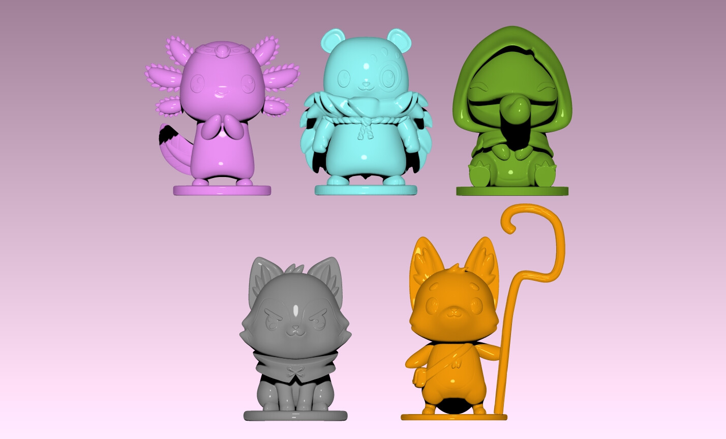 ArtStation - casting shadows characters miniature