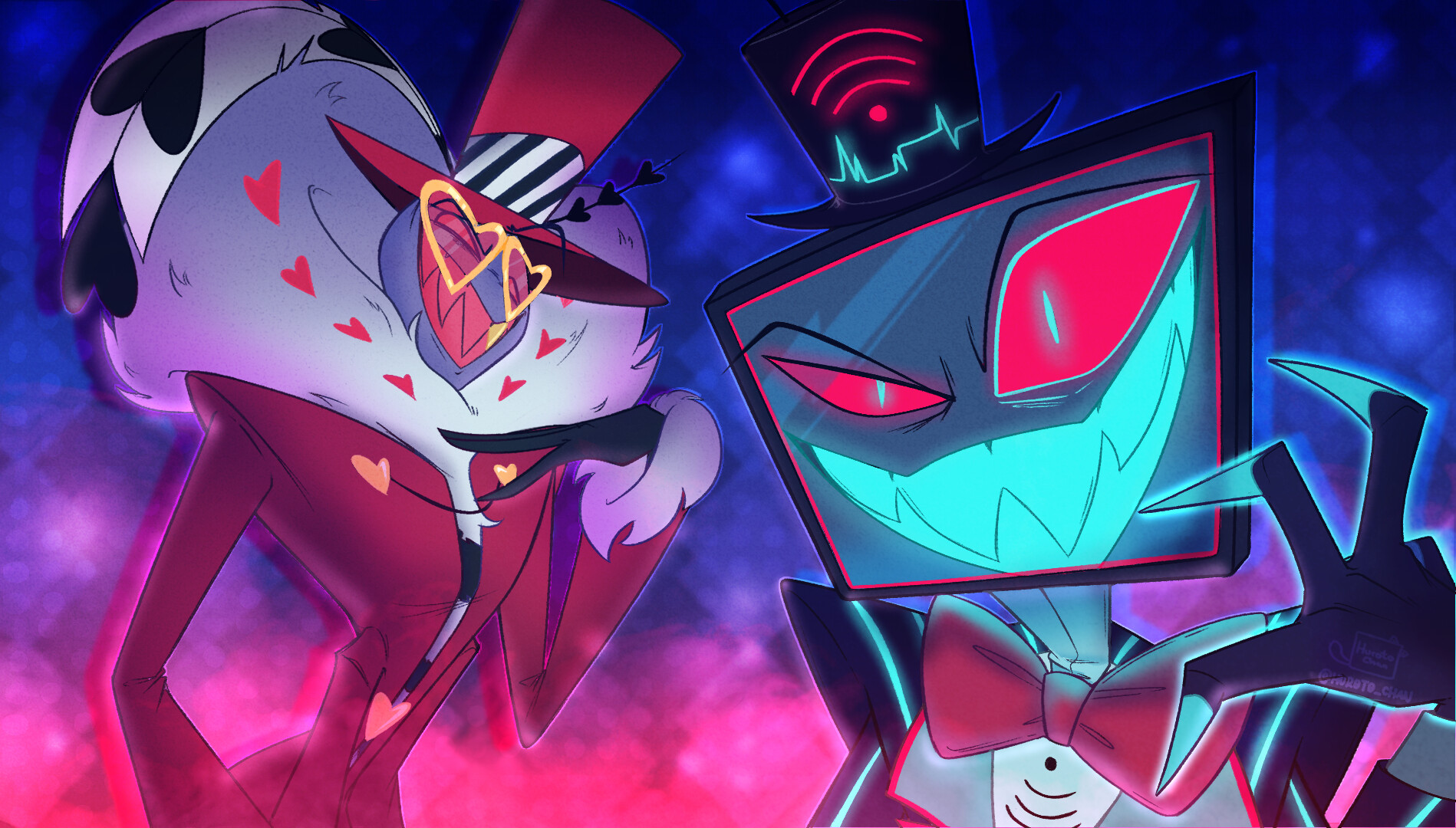 ArtStation - FanZine Illustration Participation (Valentino and Vox ...