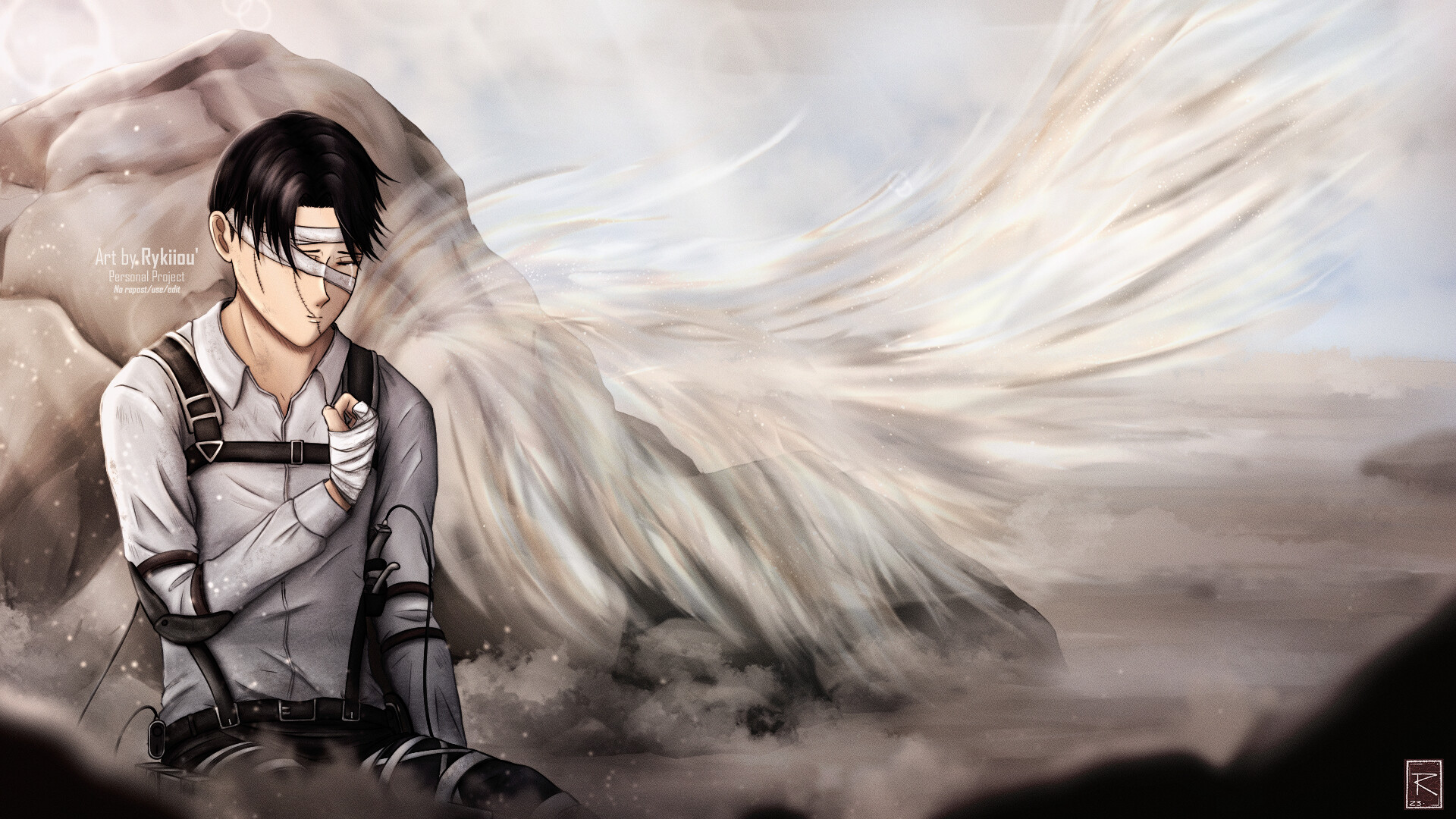 ArtStation - [AOT] "Shinzo wo Sasageyo" 💚