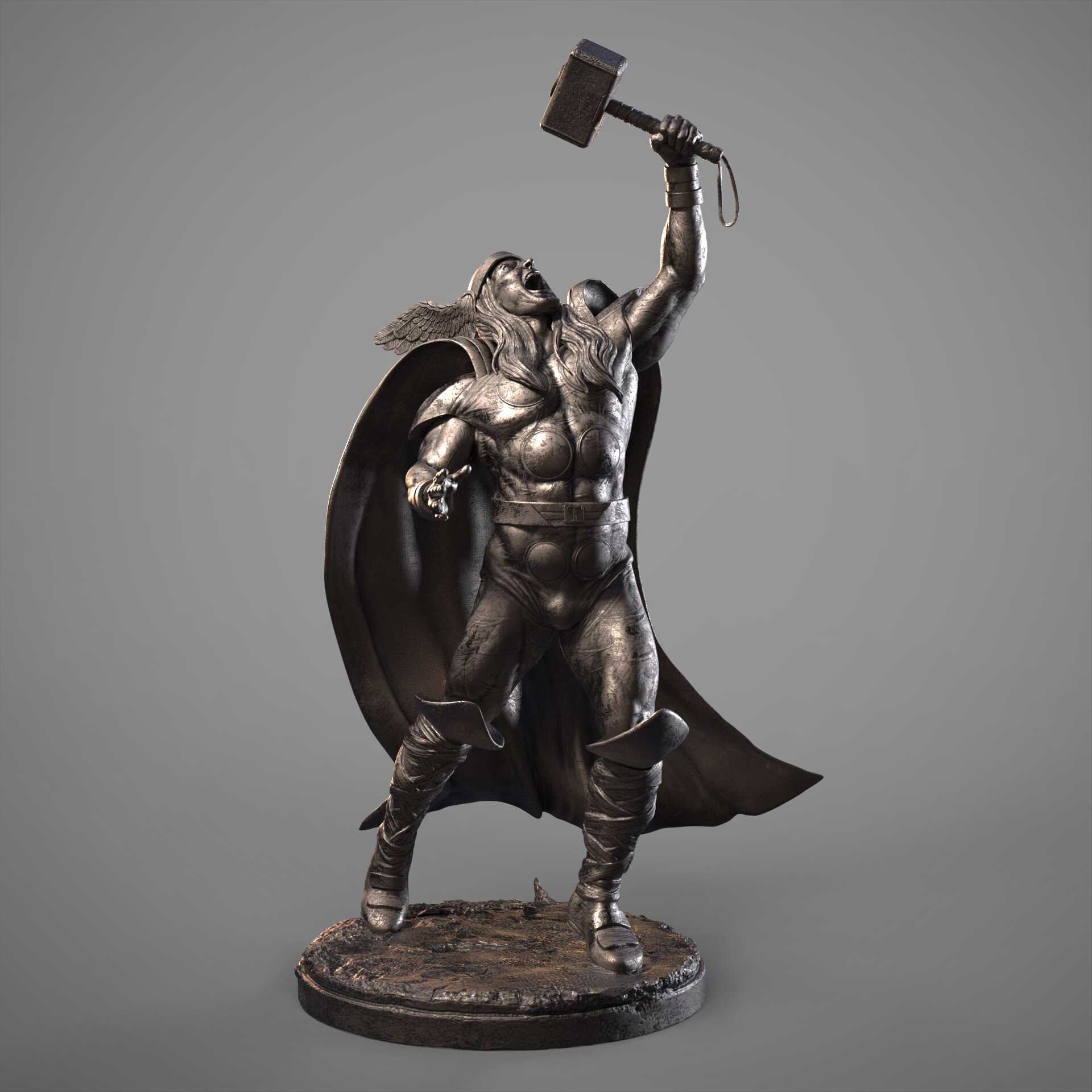 ArtStation - Thor statue
