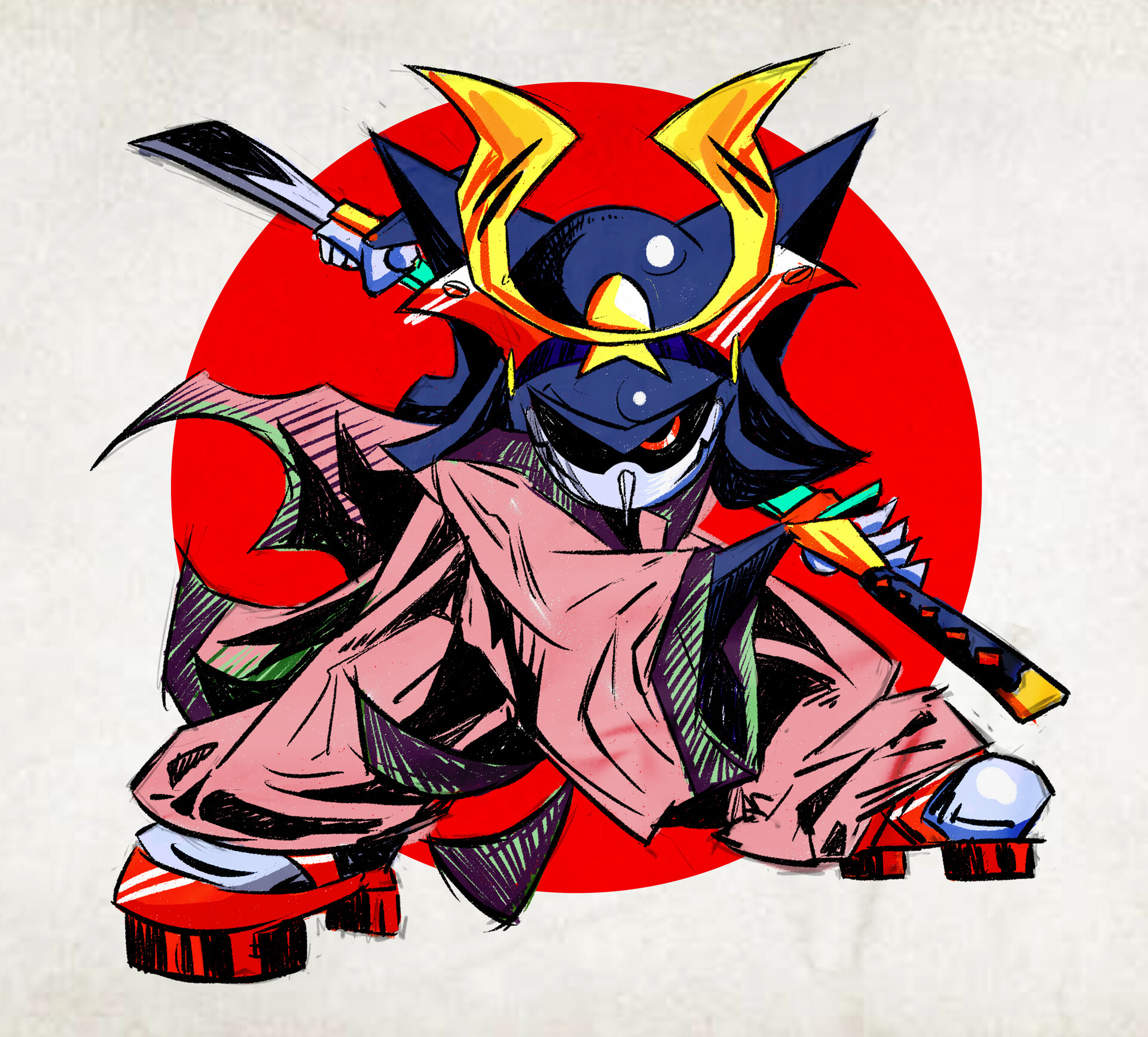ArtStation - Samurai Metal Sonic