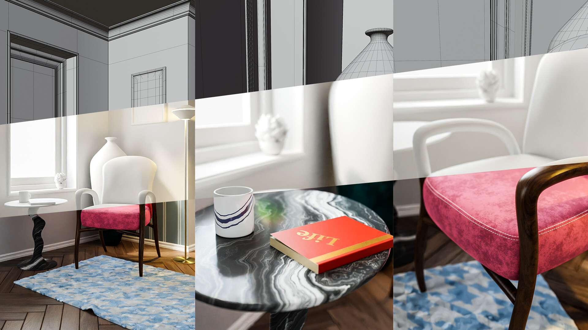 ArtStation - Creating Your Dream Relaxing Corner - 3D Modeling, Lighting, Texturing and ...