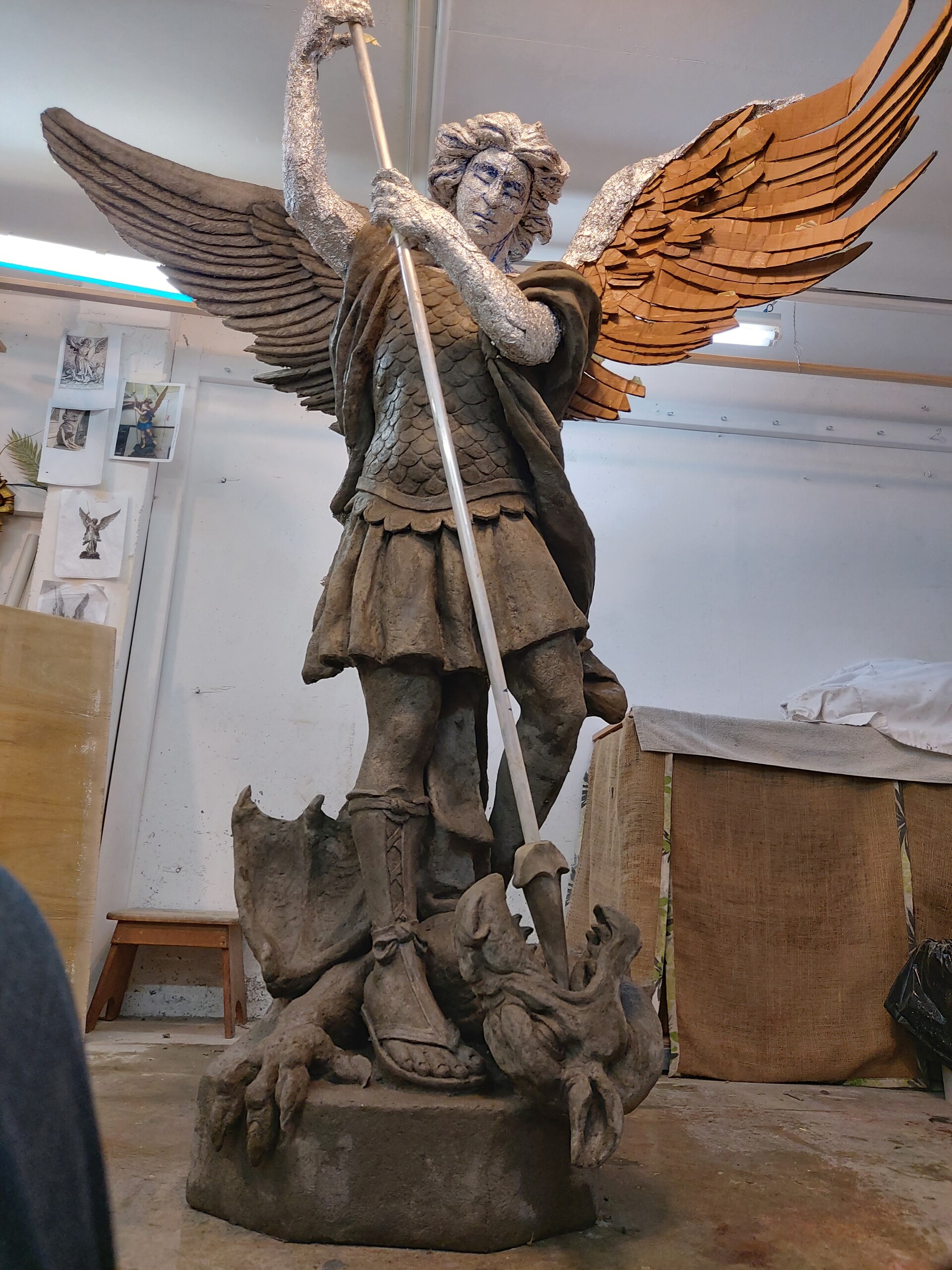 Steven Saunders - St Michael statue, Netflix Cowboy Bebob