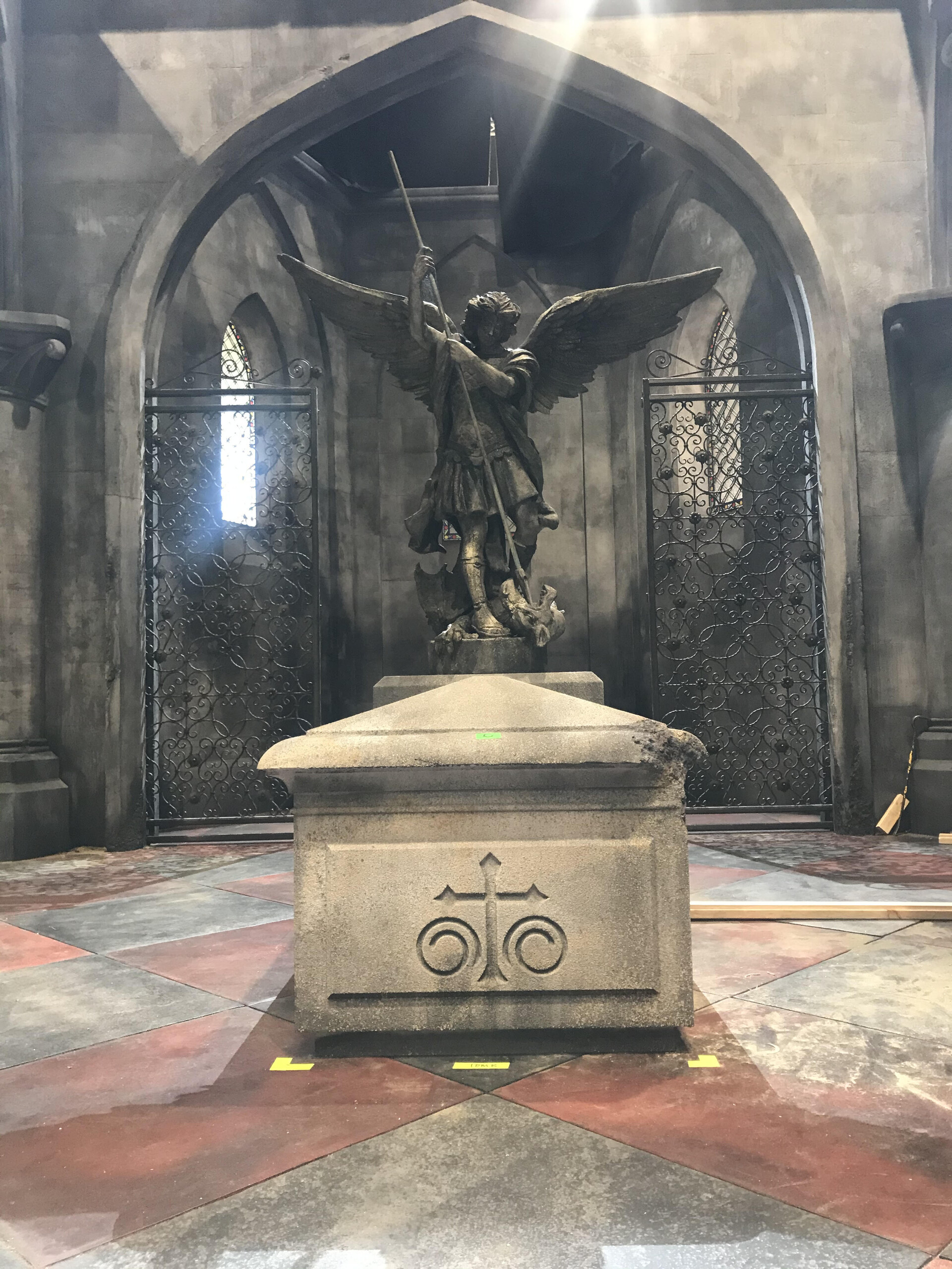 Steven Saunders - St Michael statue, Netflix Cowboy Bebob