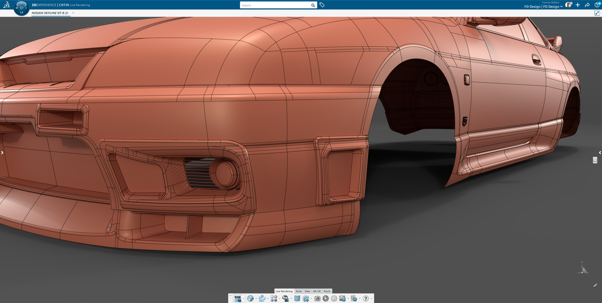 FD Design - NISSAN SKYLINE GT-R (E-BCNR33) / 1993 / SURFACE MODELING ...