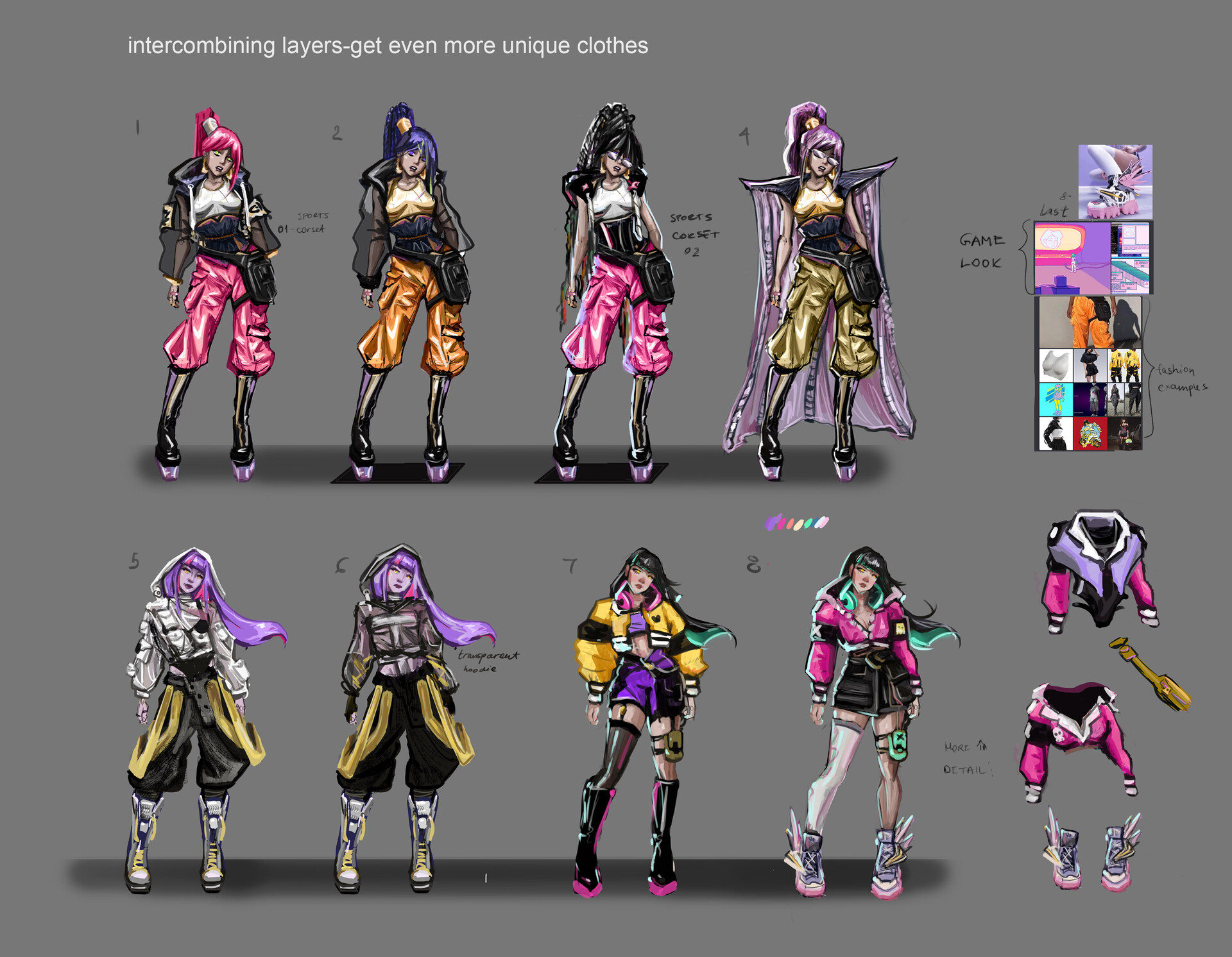 ArtStation - Cyber Punk Fashion, Commission.