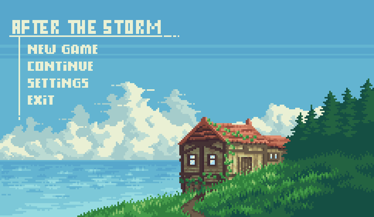 ArtStation - Title screen mockup