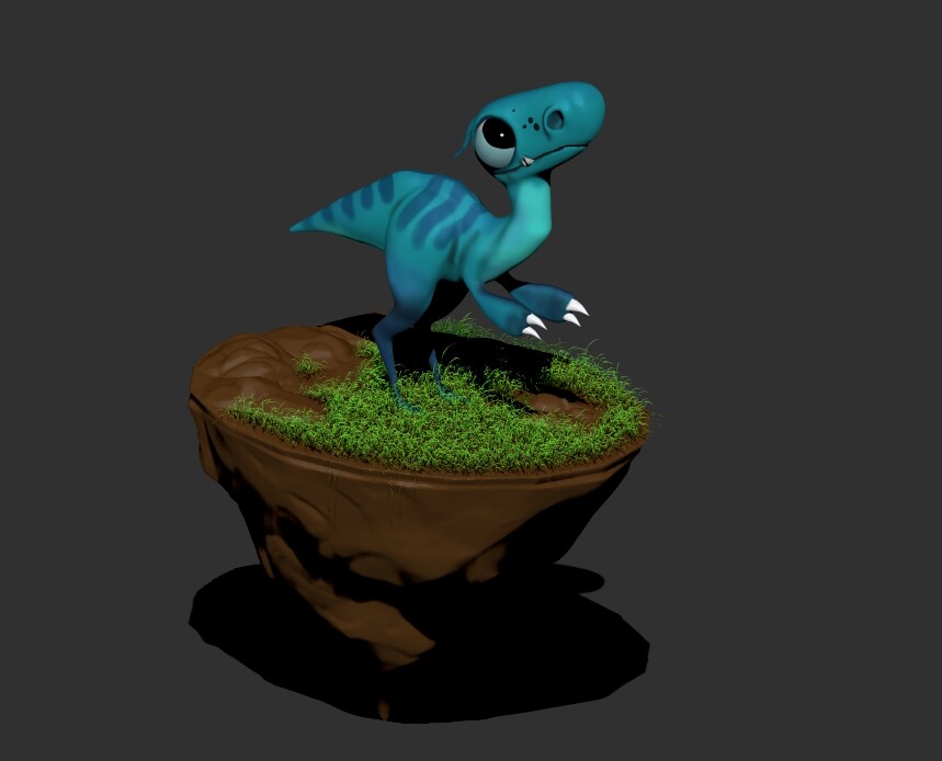 ArtStation - Stylized Dinosaur Sculpting in Zbrush