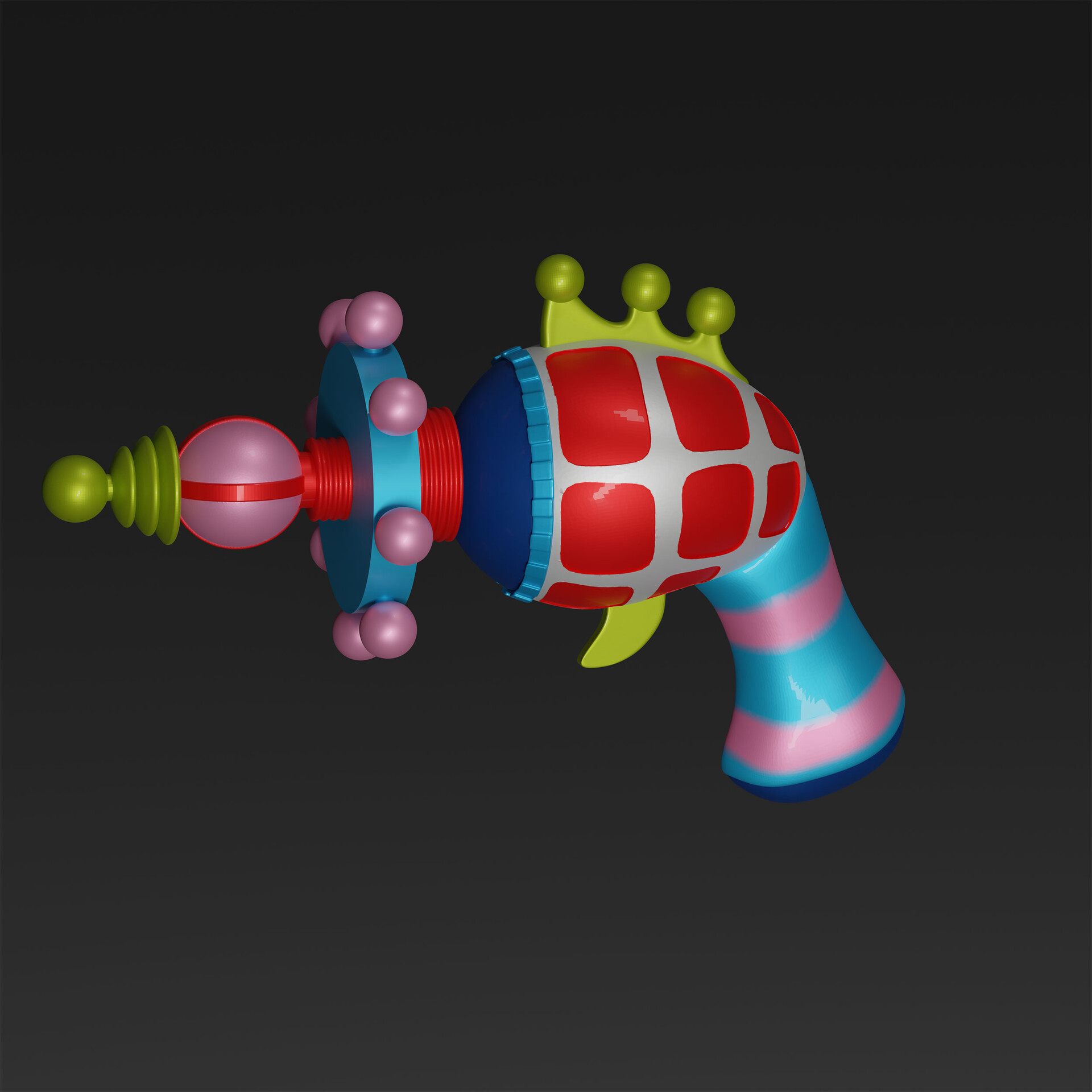 ArtStation - Killer Clowns from Outer Space Gun- Keychain
