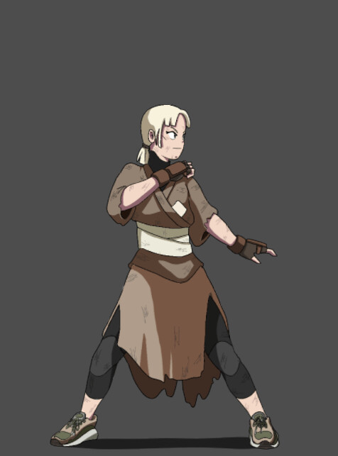 ArtStation - 2d Spine Character idle animation