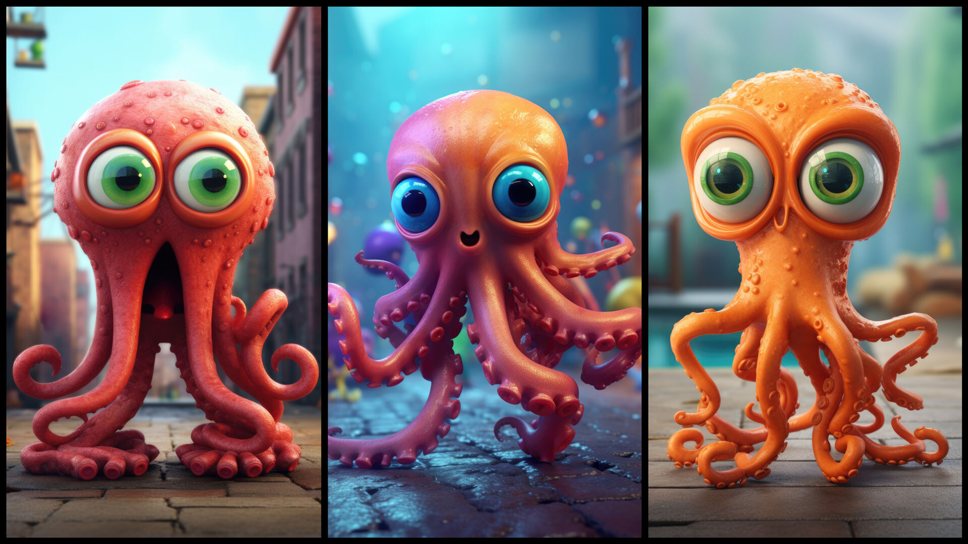Sense Of Peace - 330 Cartoon Octopus Characters