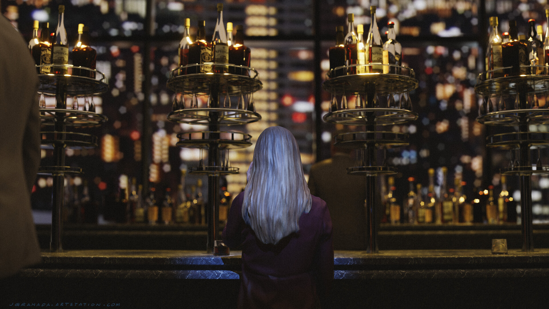 Jullius Granada・グラナダ ジュリアス - 3D Study of a Bar at Night