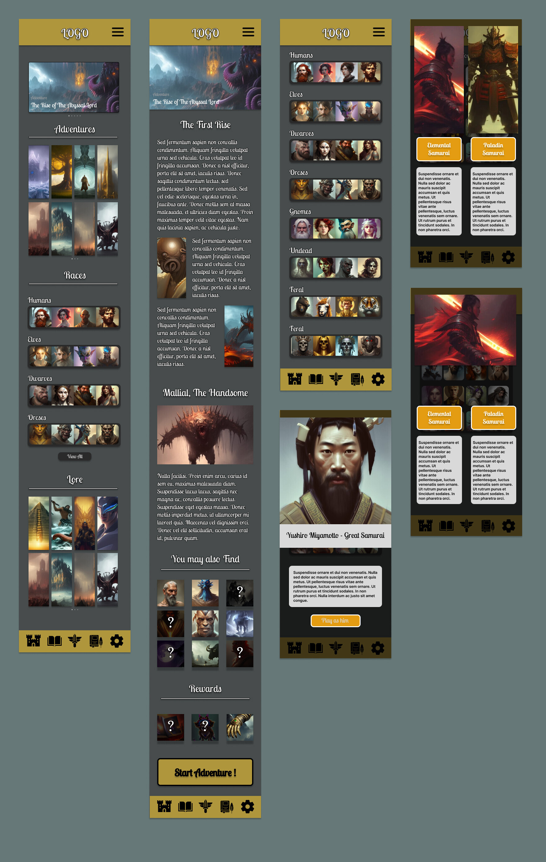 ArtStation - RPG app - Figma Prototype