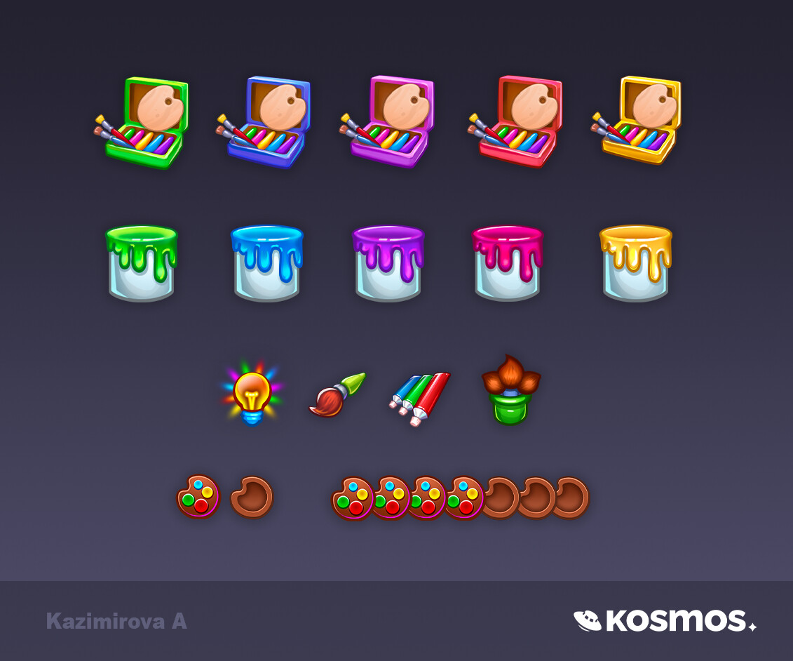 ArtStation - Coloring Event Icons