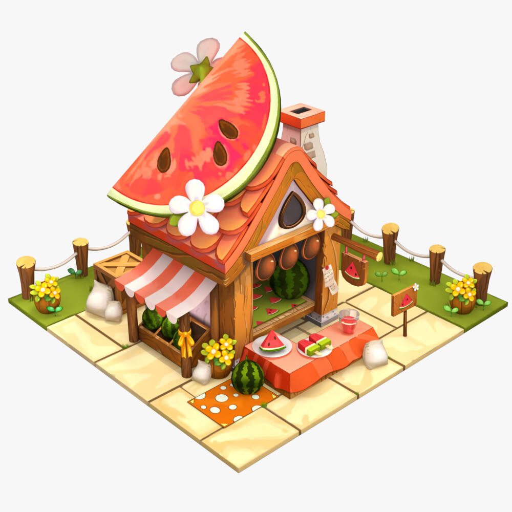ArtStation - Watermelon House