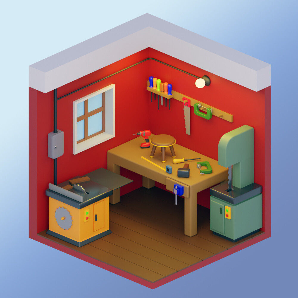ArtStation - Isometric workshop