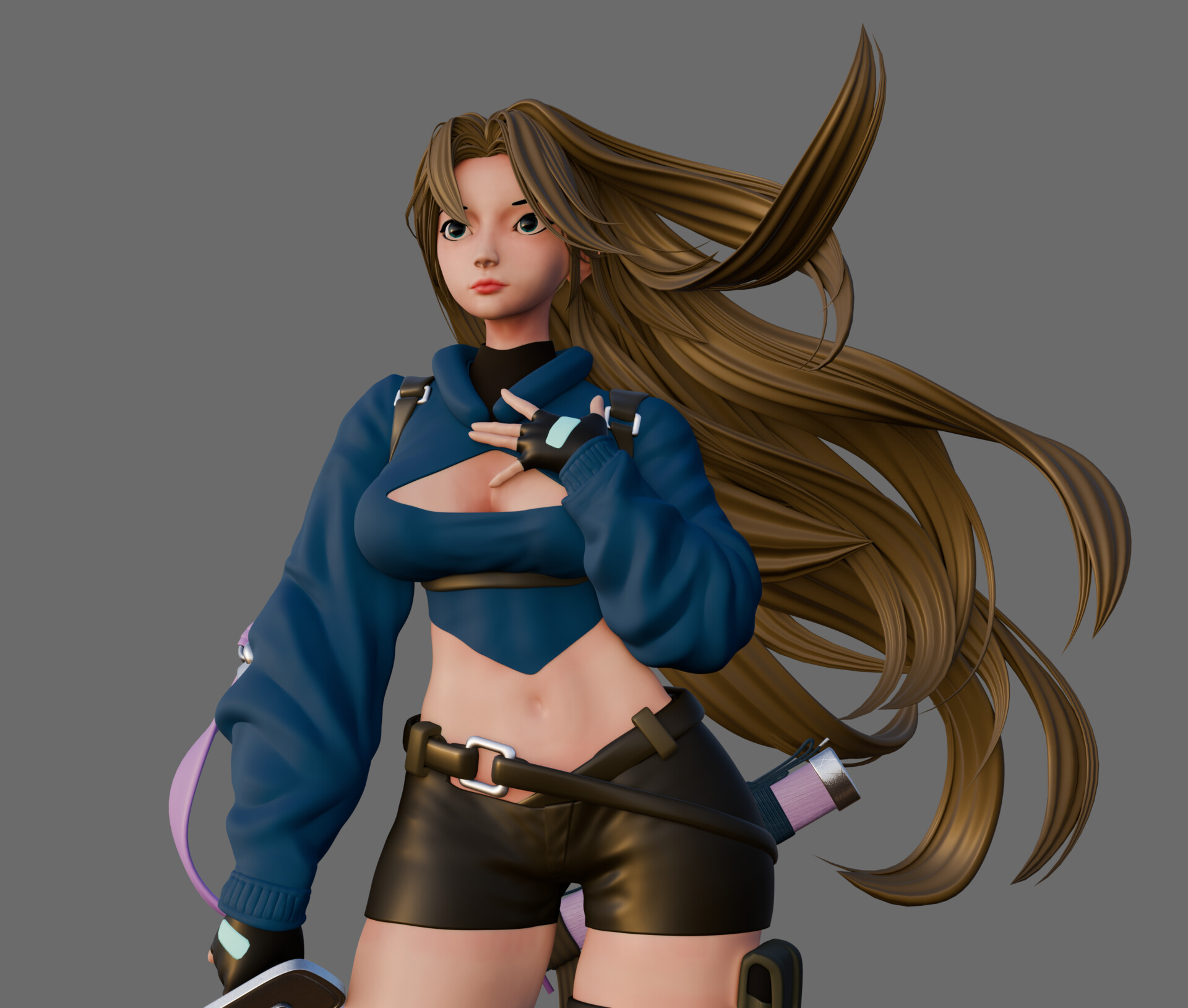 ArtStation - Girl - O katana