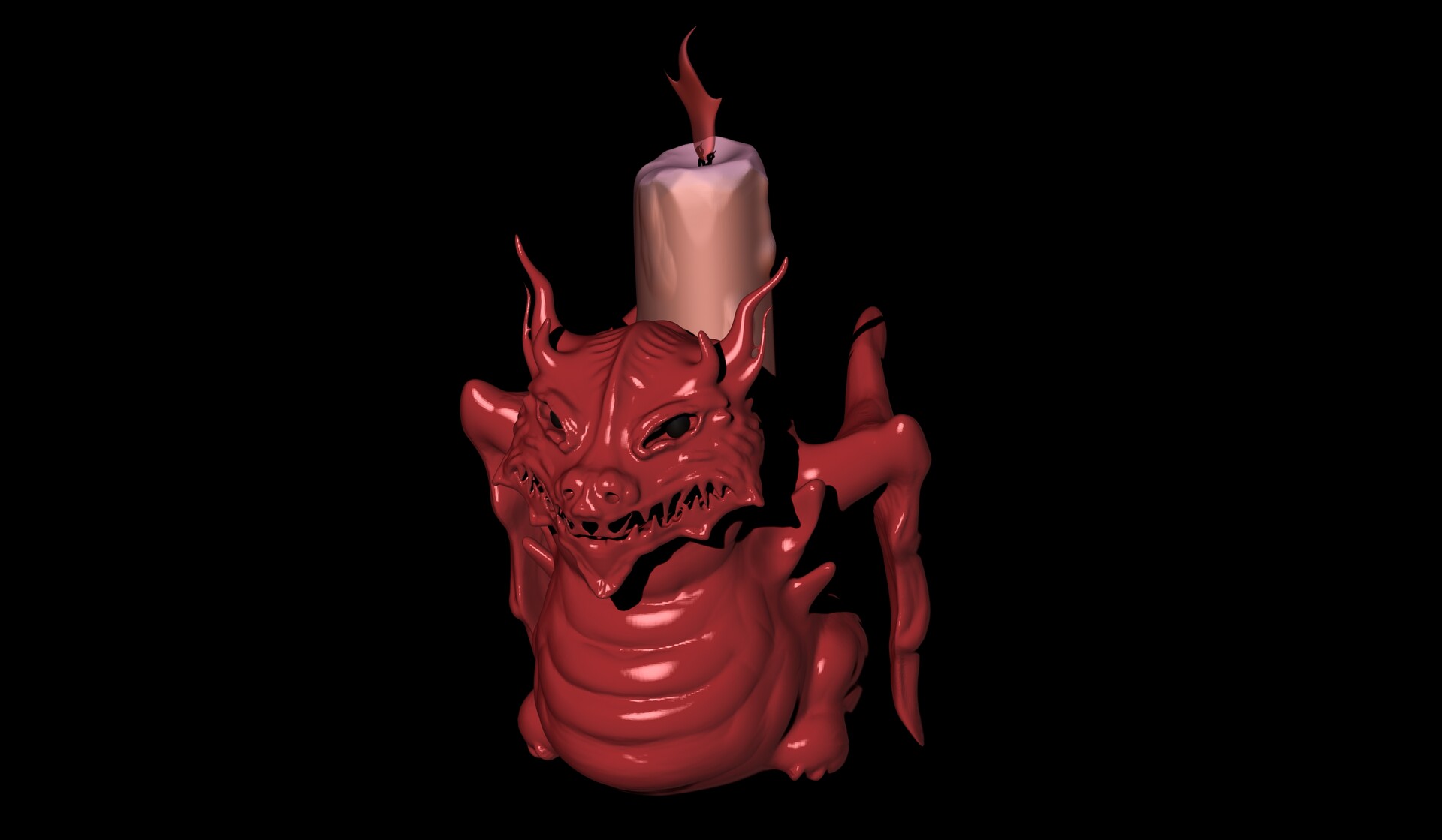 ArtStation - Dragon candlestick
