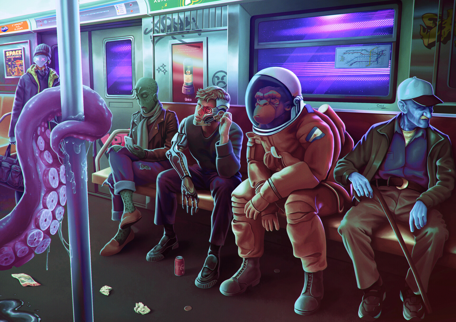 ArtStation - Space Subway