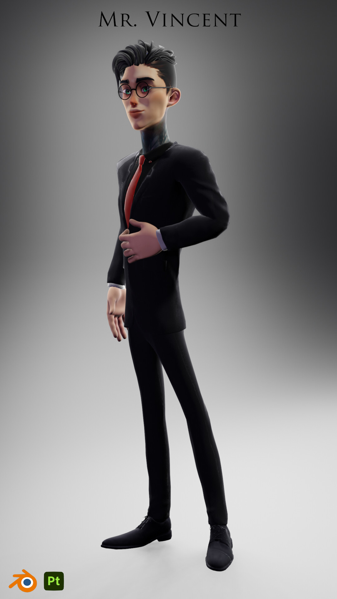 ArtStation - Mr. Vincent 3D Model