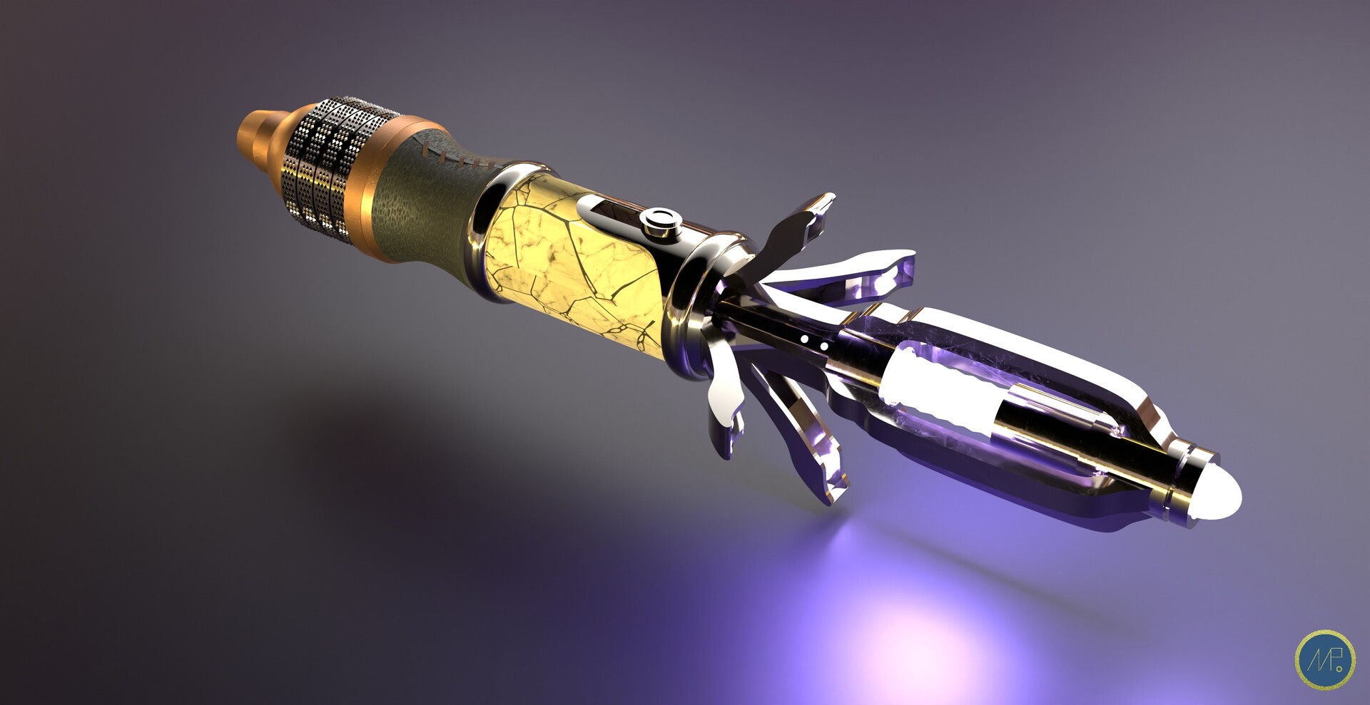 ArtStation - 14th Doctor Sonic Screwdriver Render(Doctor Who)