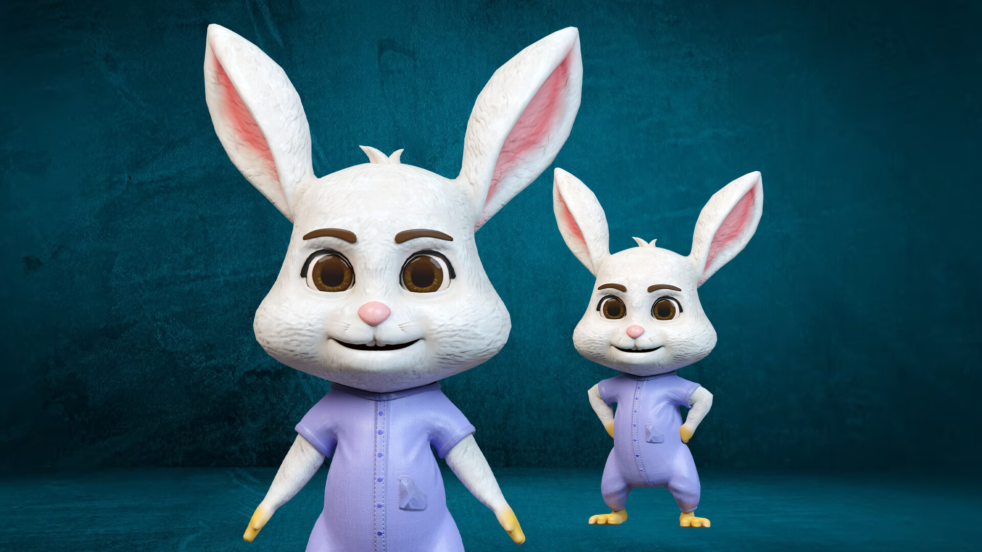 ArtStation - Cute and Stylized Rabbit character